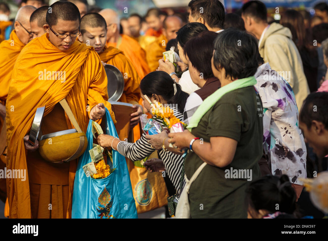 Buddhist monks protest bangkok hi-res stock photography and images - Alamy
