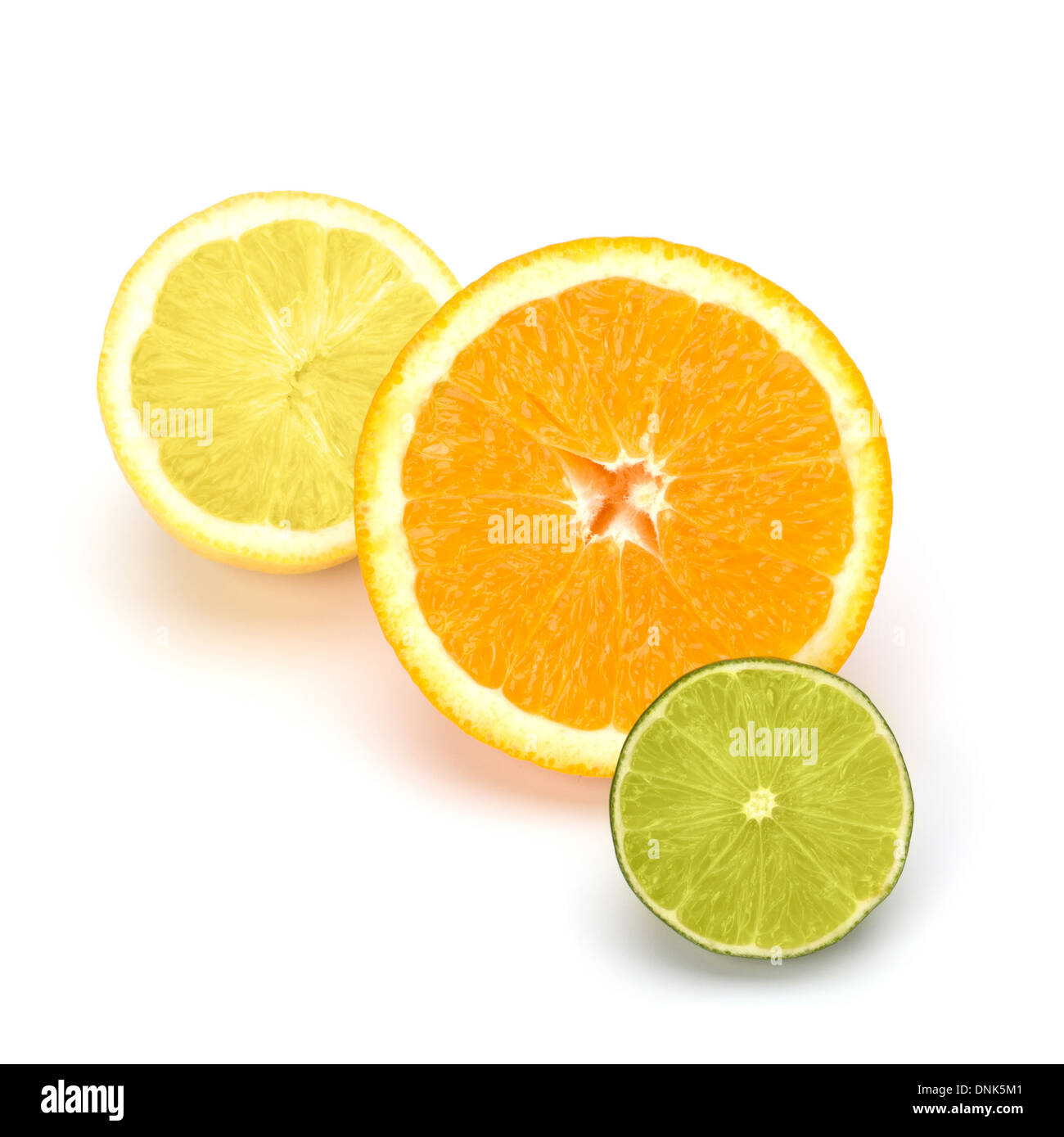 Citrus fruits isolated on white background Stock Photo - Alamy