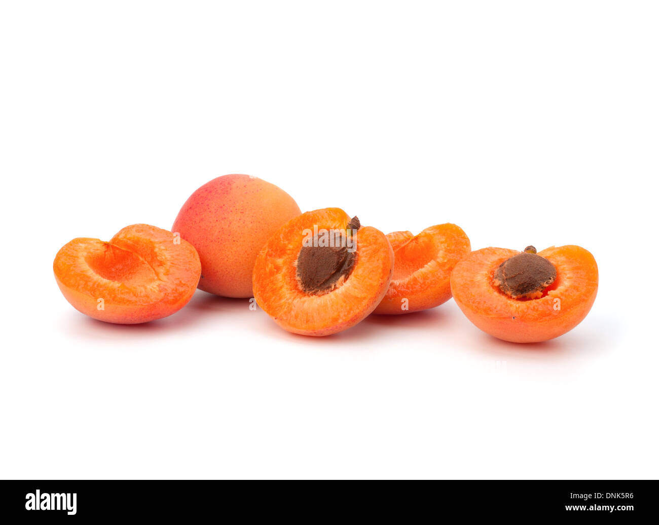 Ripe apricot fruit isolated on white background Stock Photo - Alamy