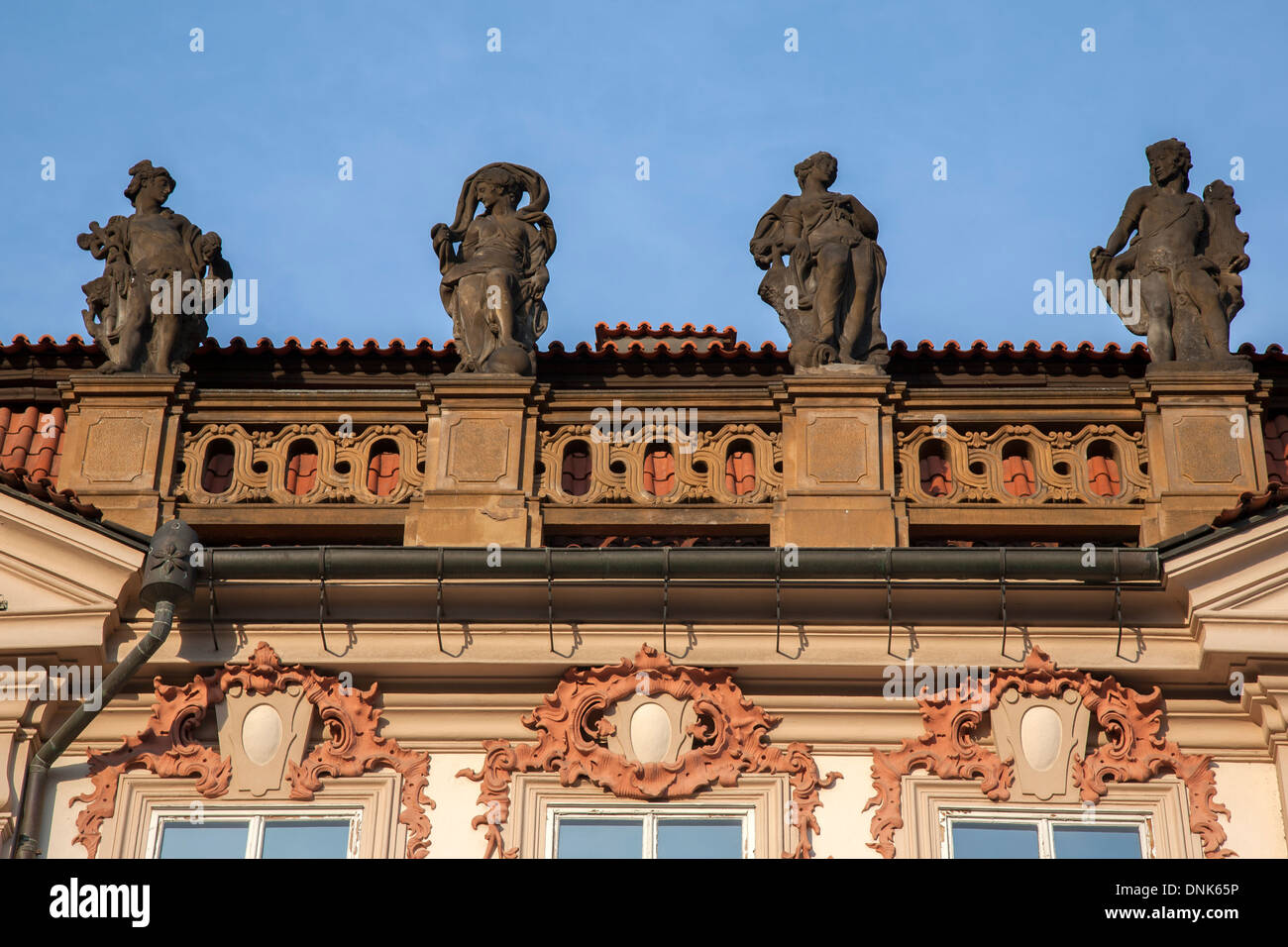 Goltz Kinsky Palace, Old Town Square; Prague; Czech Republic; Europe ...
