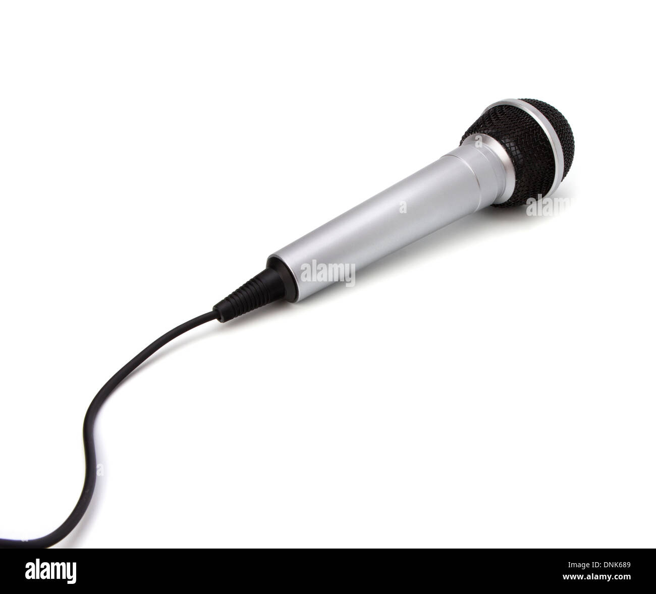 microphone isolated on white background Stock Photo - Alamy