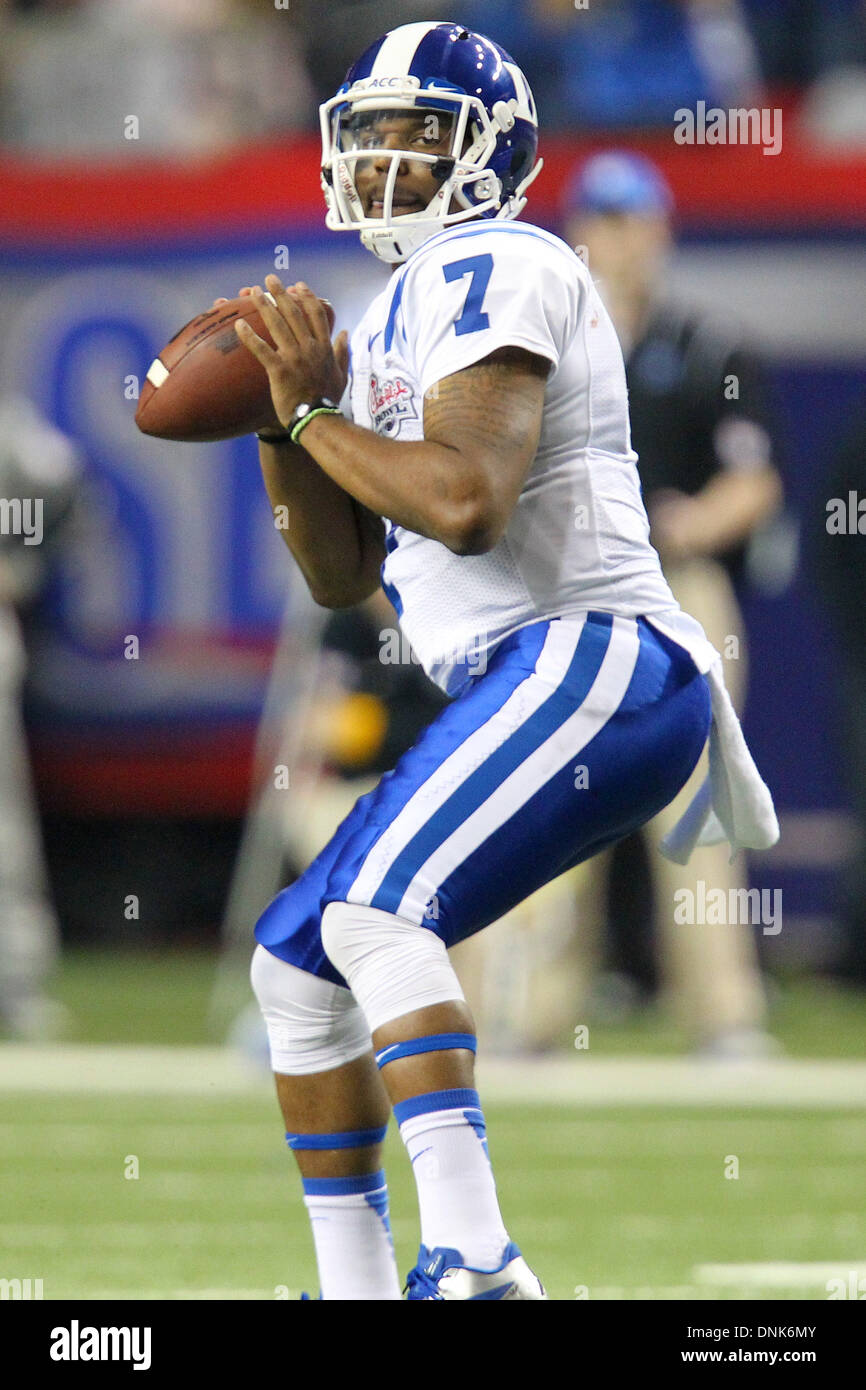 Atlanta, Georgia, USA. 31st December 2013. Duke's Anthony Boone (7) in ...