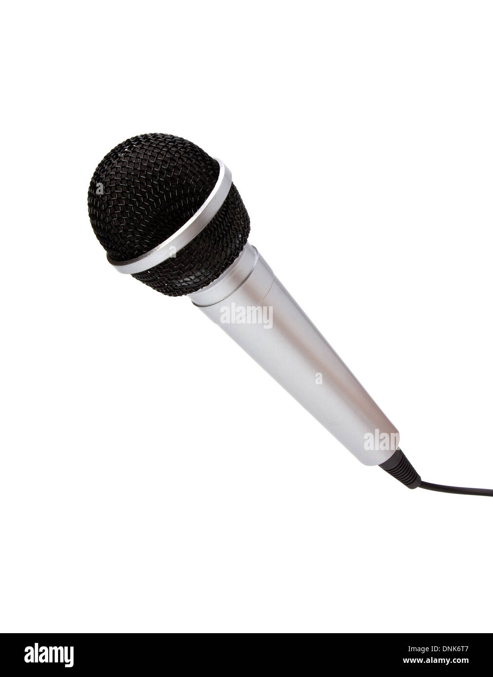 microphone isolated on white background Stock Photo - Alamy