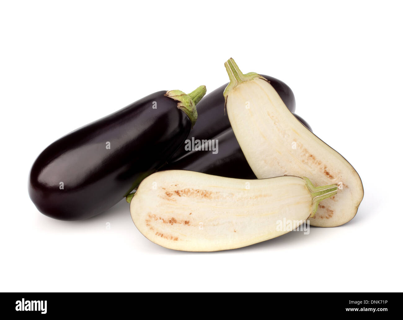 eggplant or aubergine vegetable on white background Stock Photo - Alamy