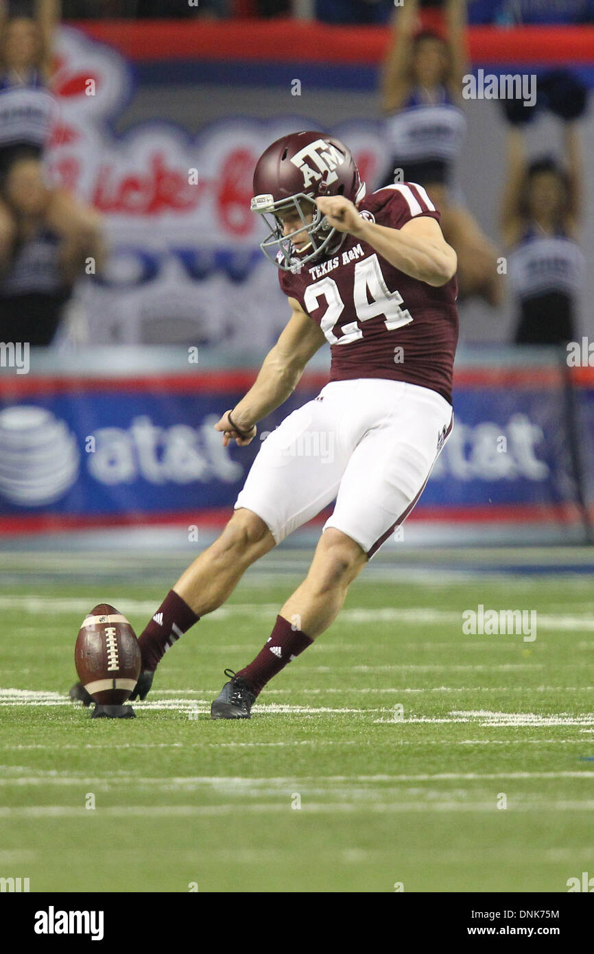 Atlanta, Georgia, USA. 31st December 2013. Texas A&M's Taylor Bertolet ...