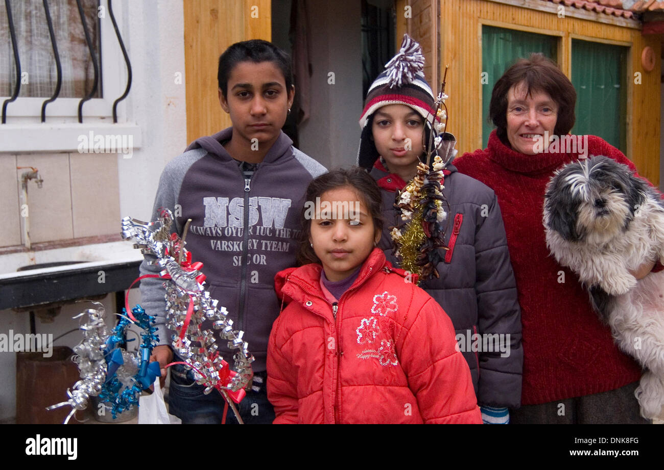 Youngsters decorated branches survakane culture eastern europe hi-res ...