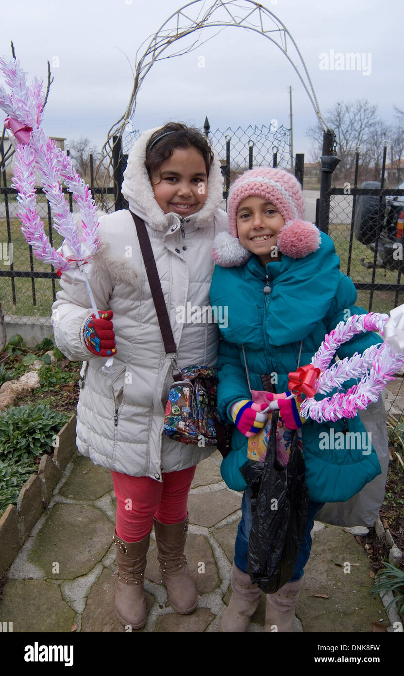 Youngsters decorated branches survakane culture eastern europe hi-res ...