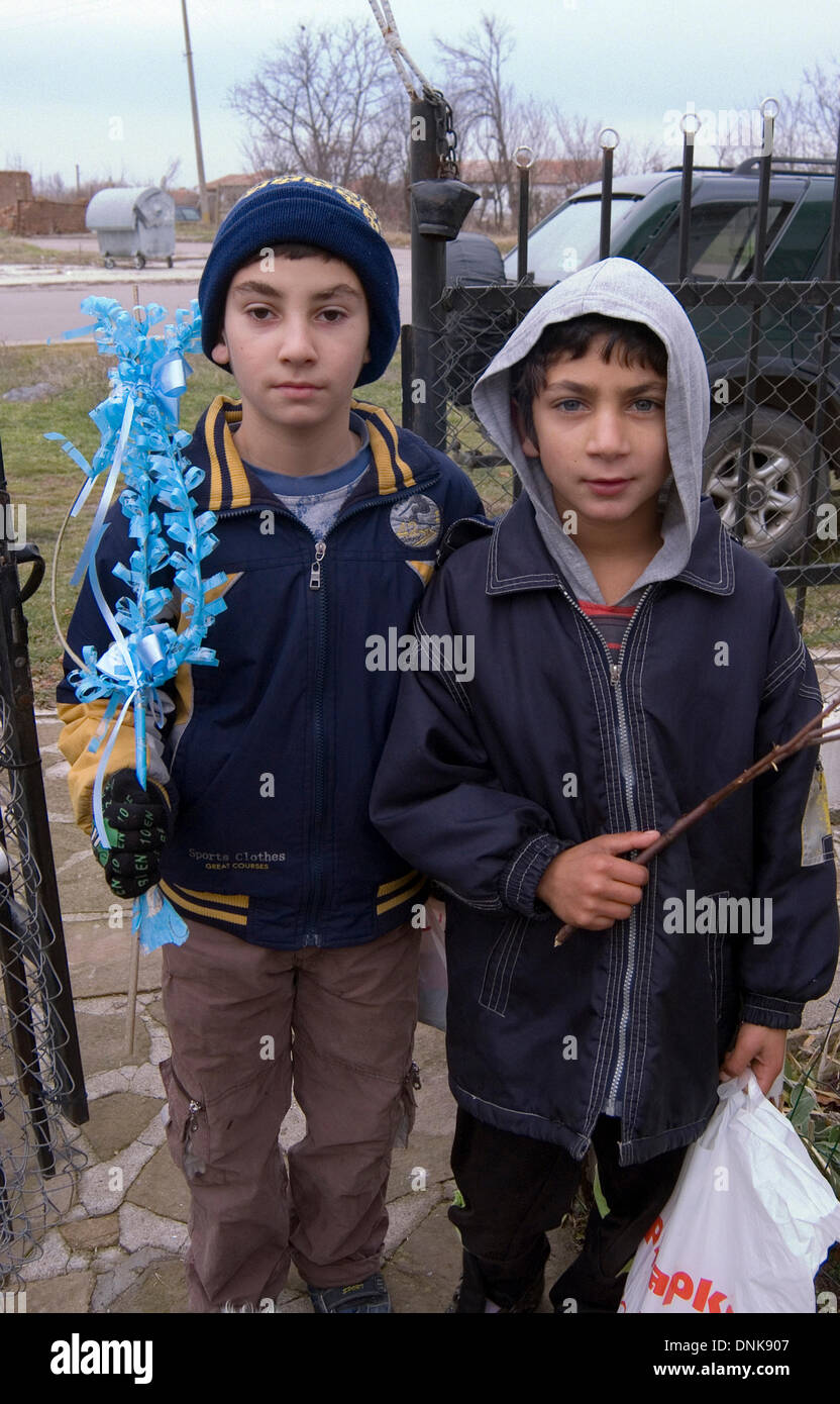 Youngsters decorated branches survakane culture eastern europe hi-res ...