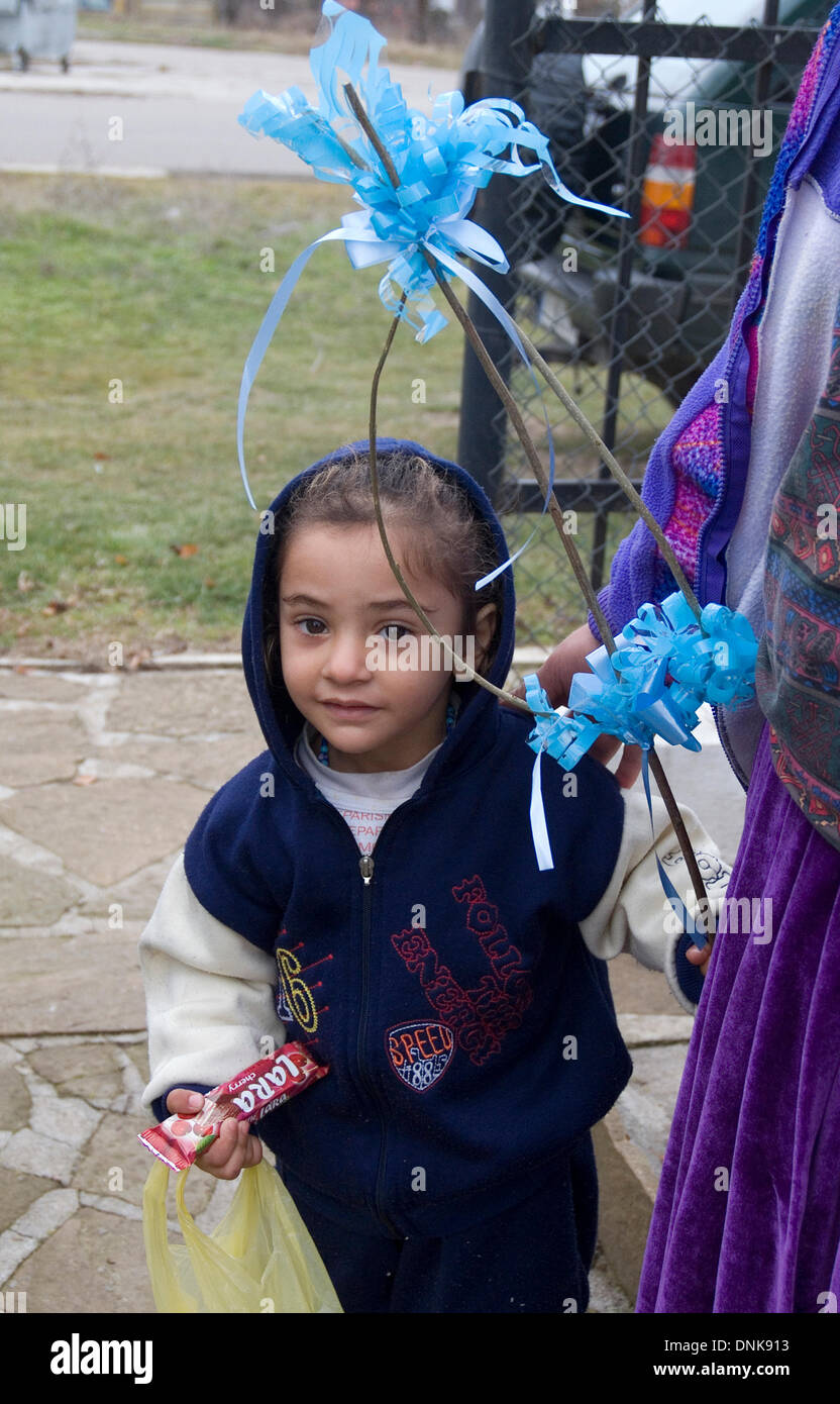 Youngsters decorated branches survakane culture eastern europe hi-res ...