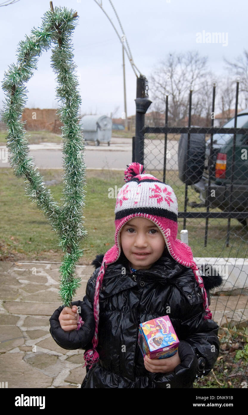 Youngsters decorated branches survakane culture eastern europe hi-res ...
