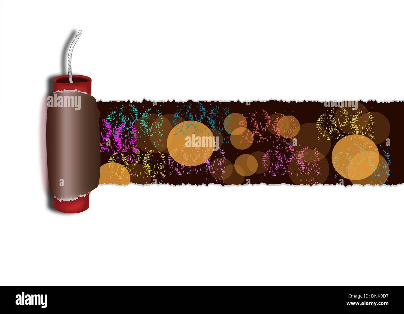 Diwali firecracker with firework display isolated on white background ...