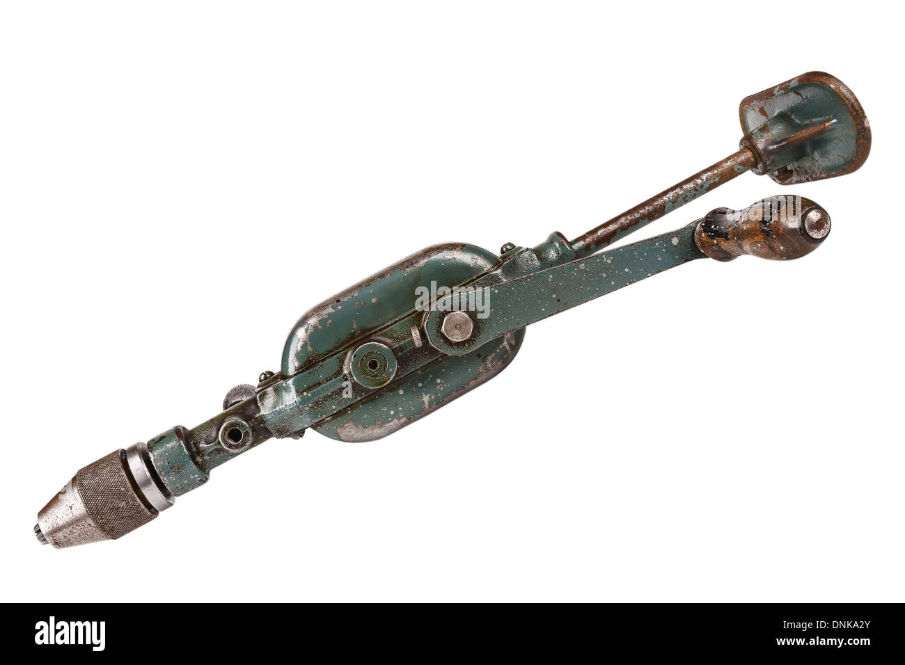 Old fashioned hand drill Cut Out Stock Images & Pictures - Alamy