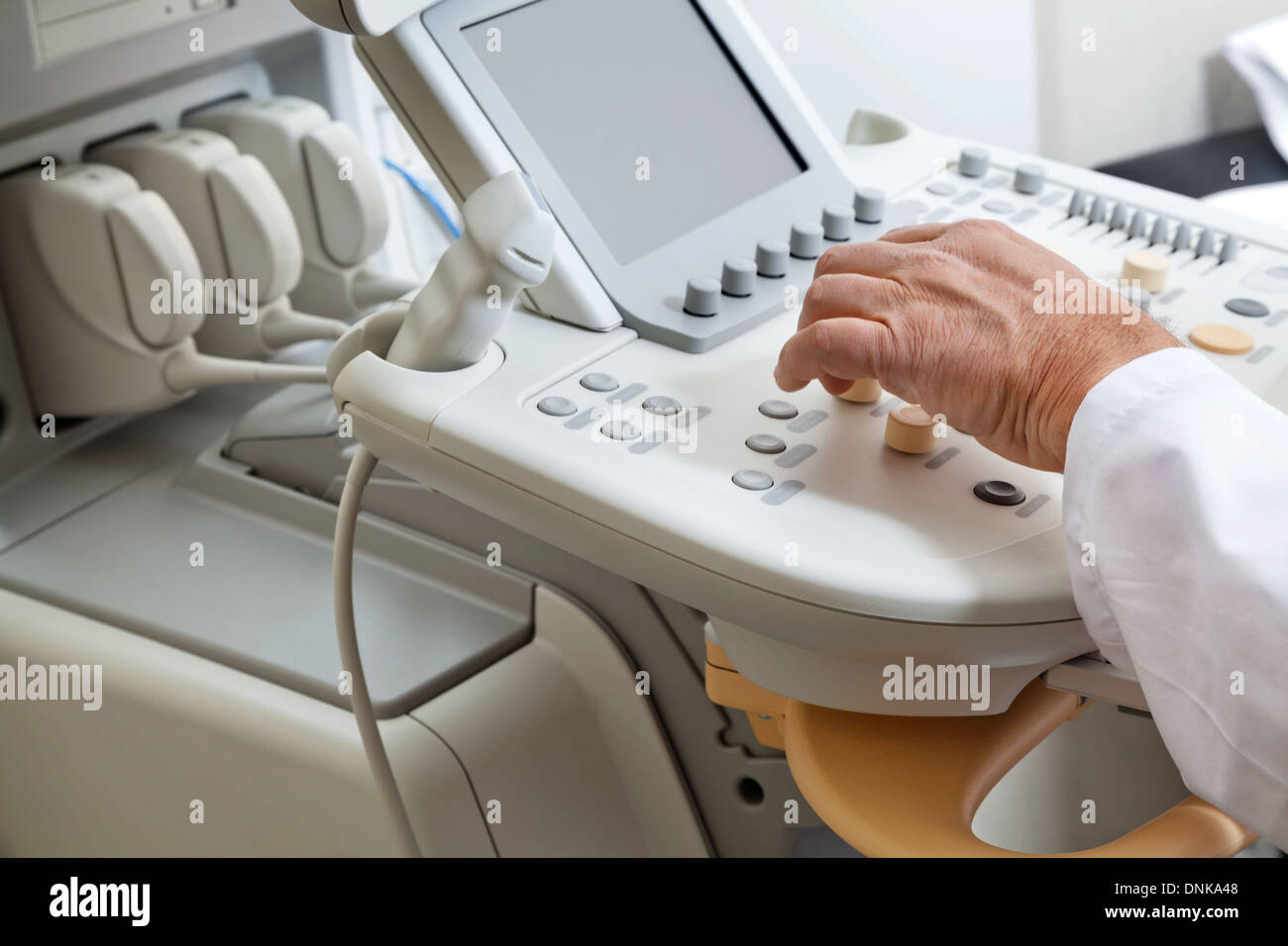 Radiologist Operating Ultrasonic Machine Stock Photo - Alamy