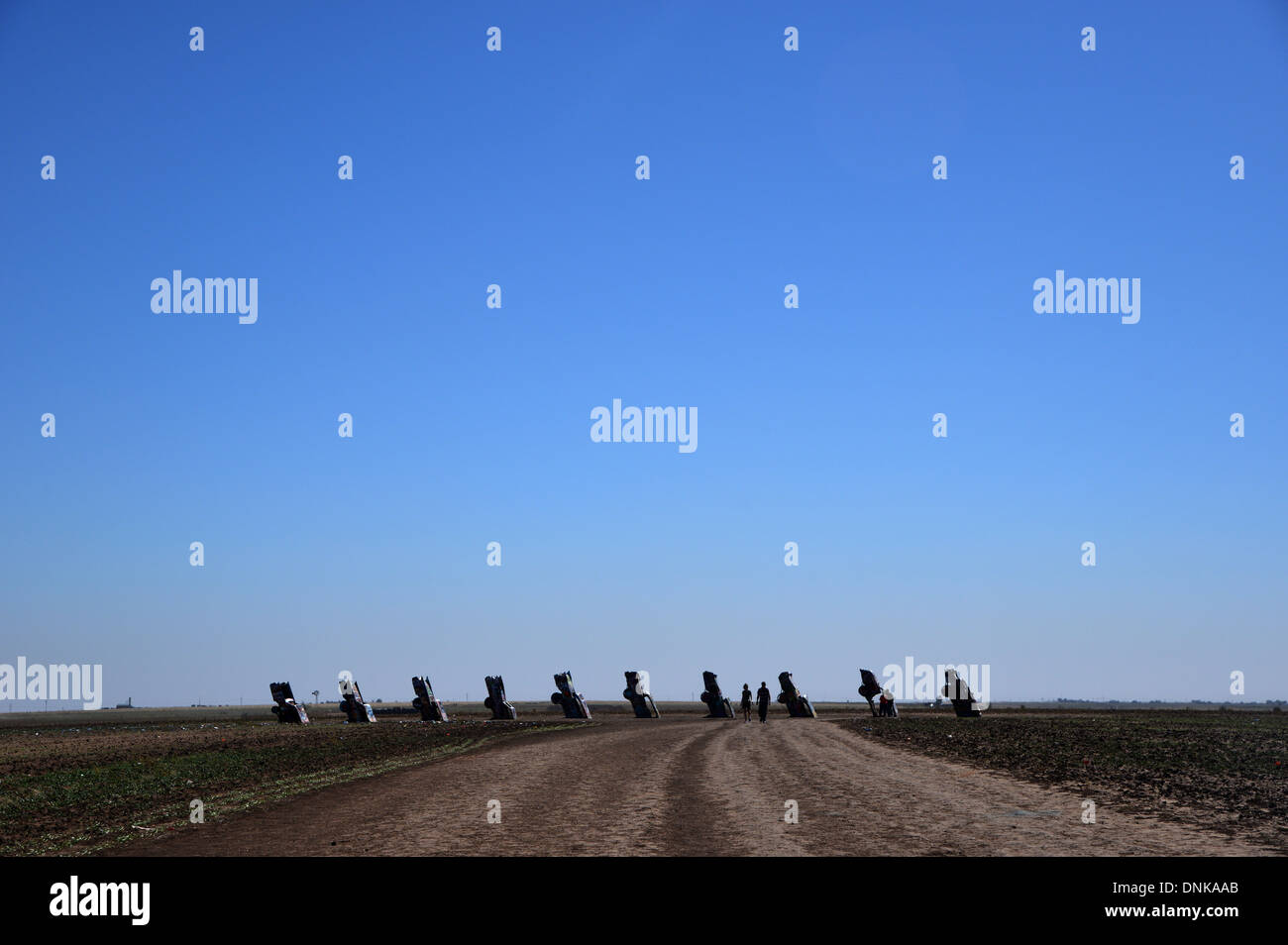 Cadillac Ranch, a Route 66 landmark near Amarillo, Texas Stock Photo ...
