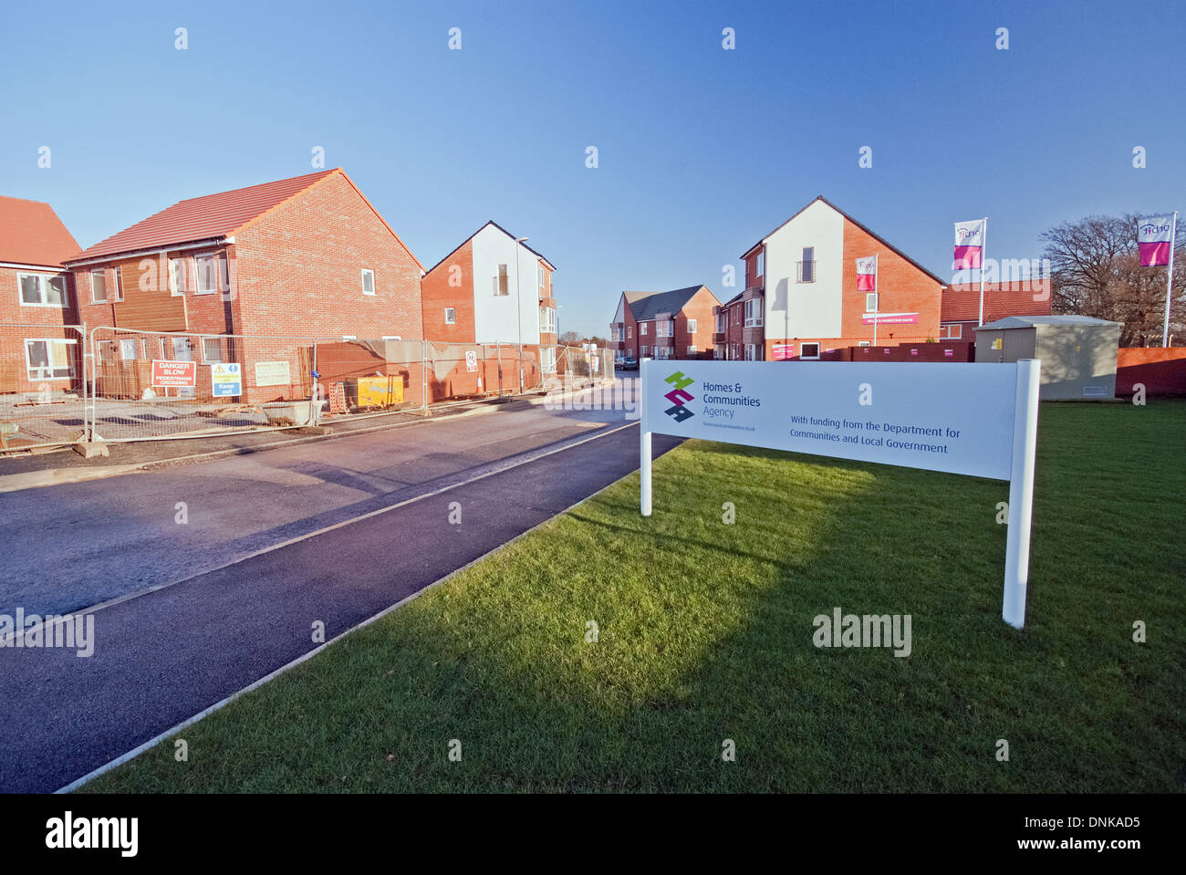New Housing Development on Booth Park Northampton Stock Photo - Alamy