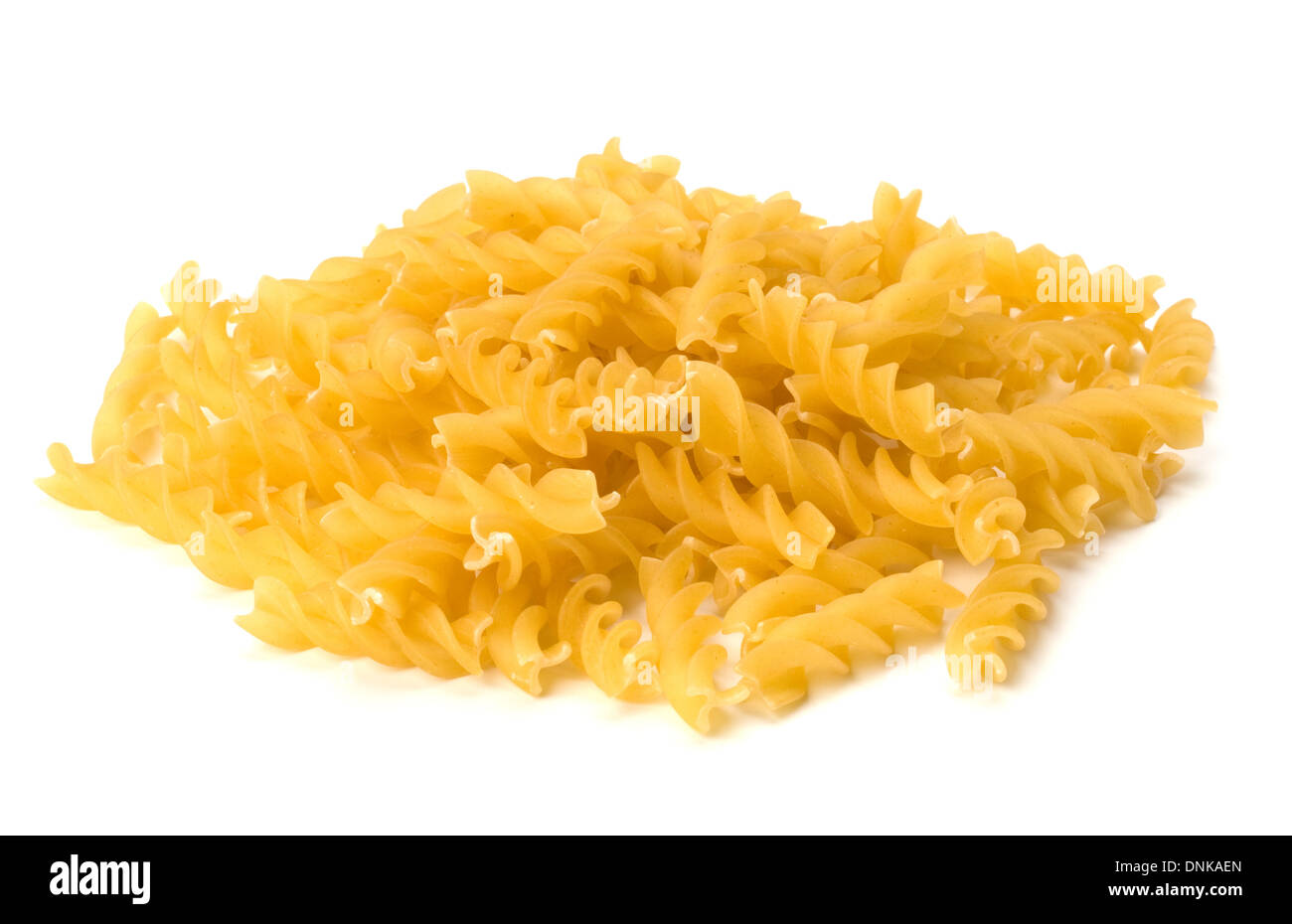 Italian pasta isolated on white background Stock Photo - Alamy