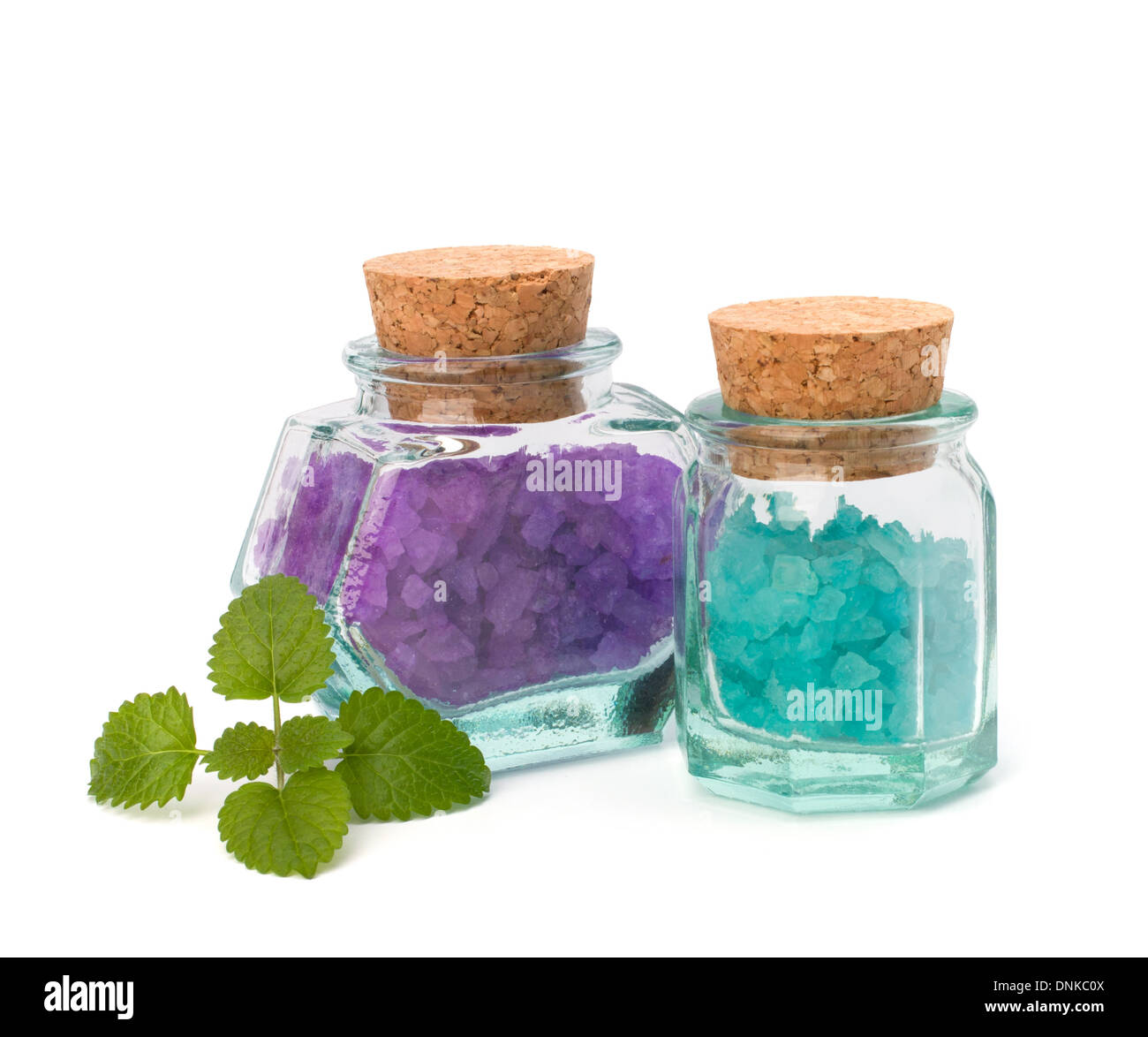 Aromatic natural mineral salt isolated on white background Stock Photo ...