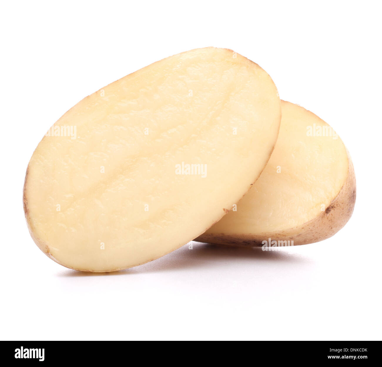 Sliced potato isolated on white background cutout Stock Photo - Alamy