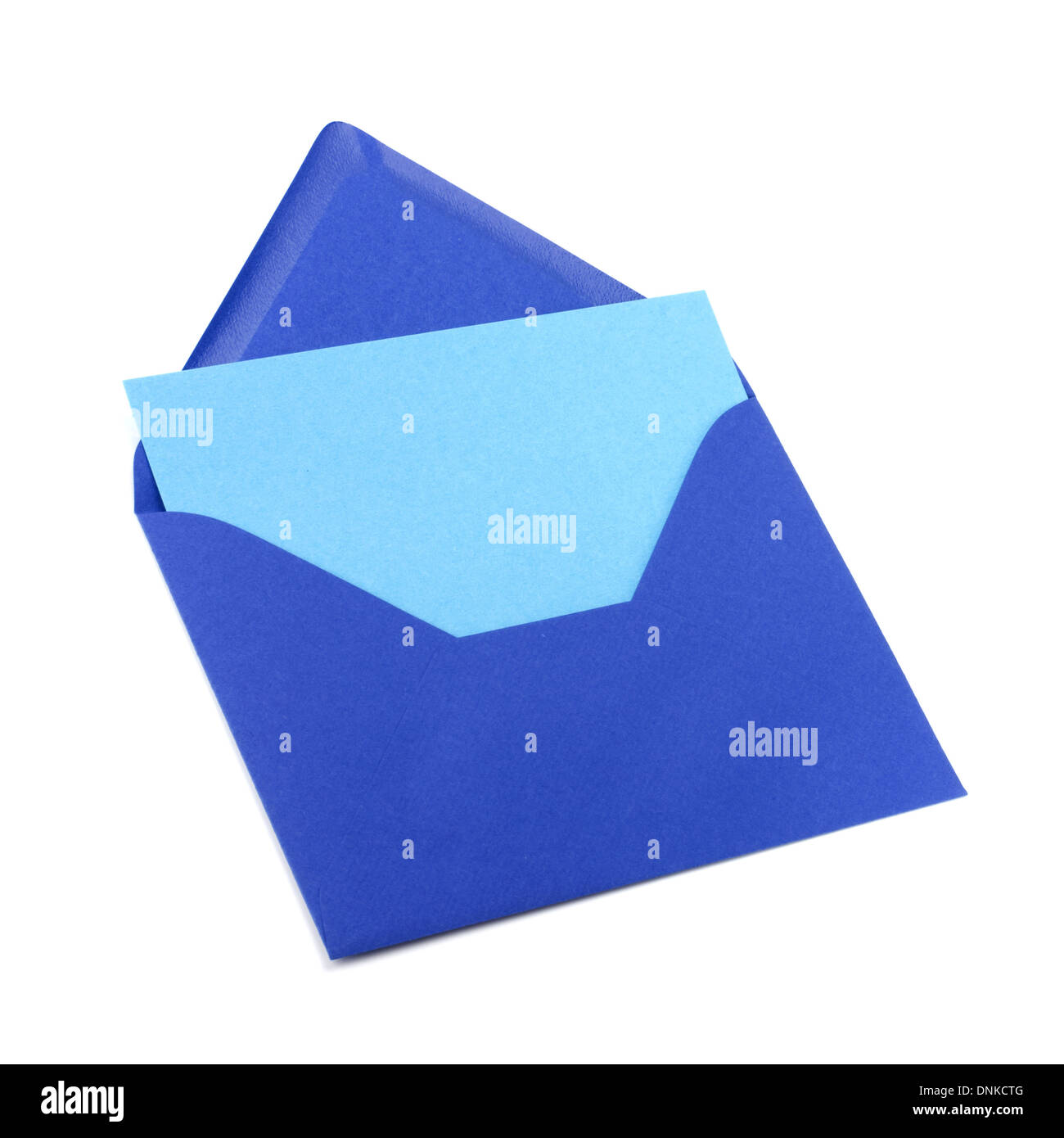 envelope with card isolated on white background Stock Photo - Alamy