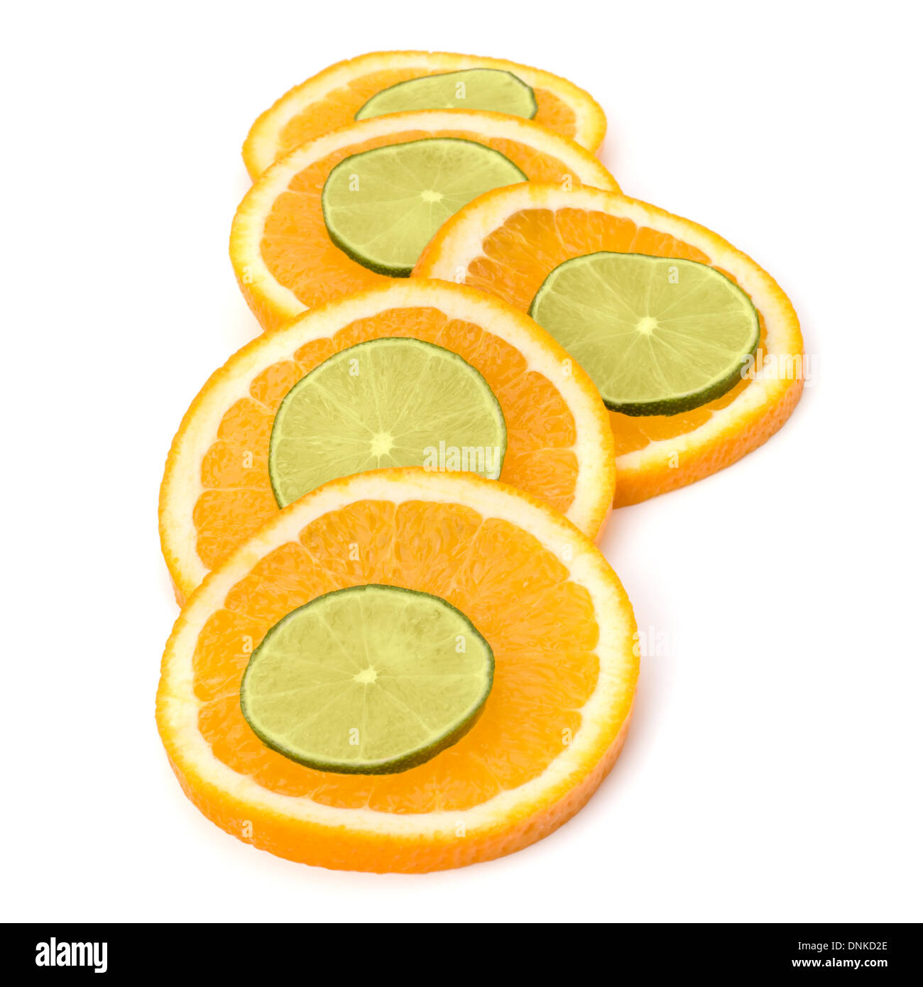 Citrus fruit slices isolated on white background Stock Photo - Alamy