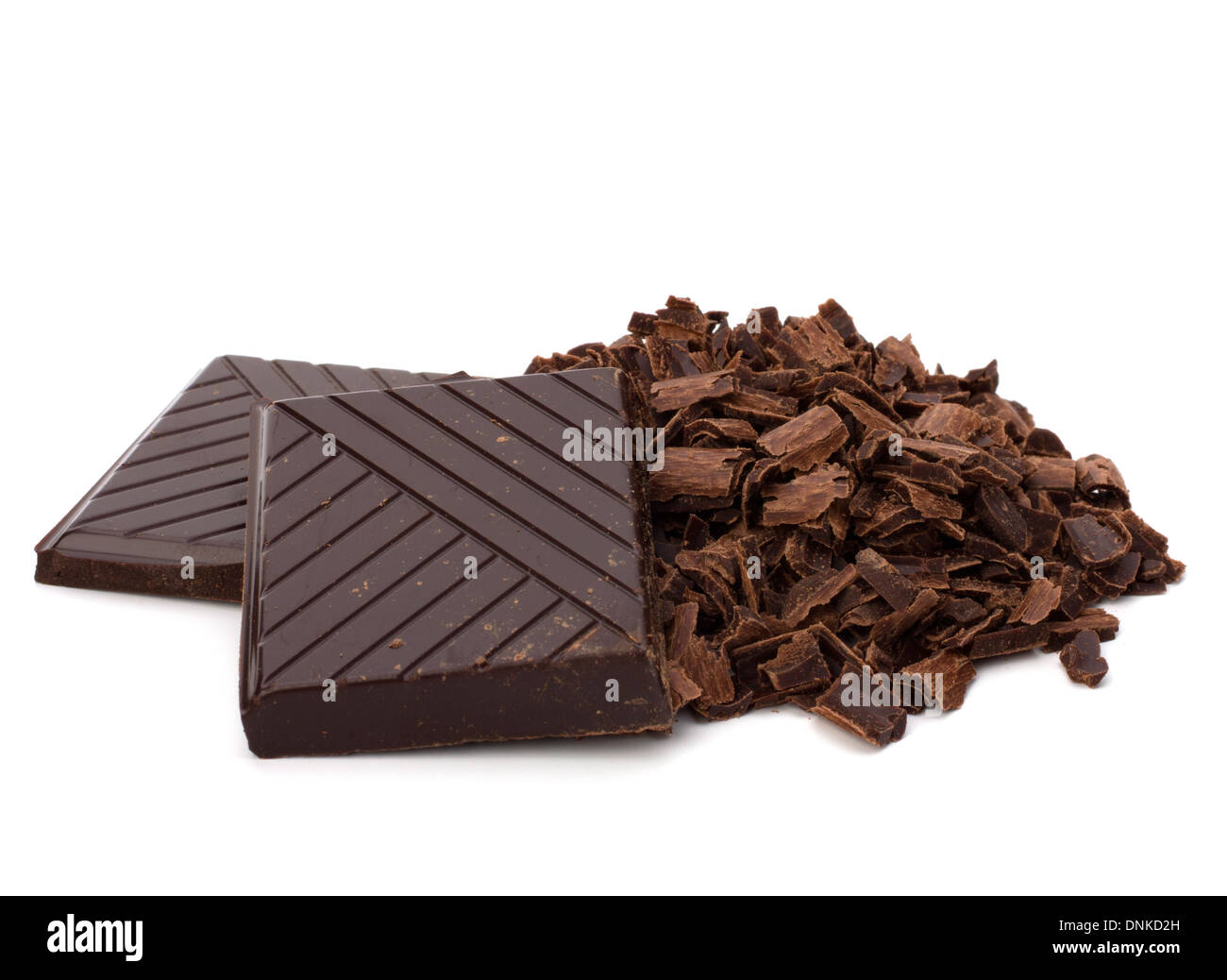 Chocolate bars isolated on white background Stock Photo - Alamy