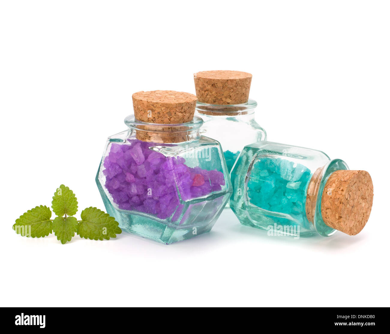 Aromatic natural mineral salt isolated on white background Stock Photo ...