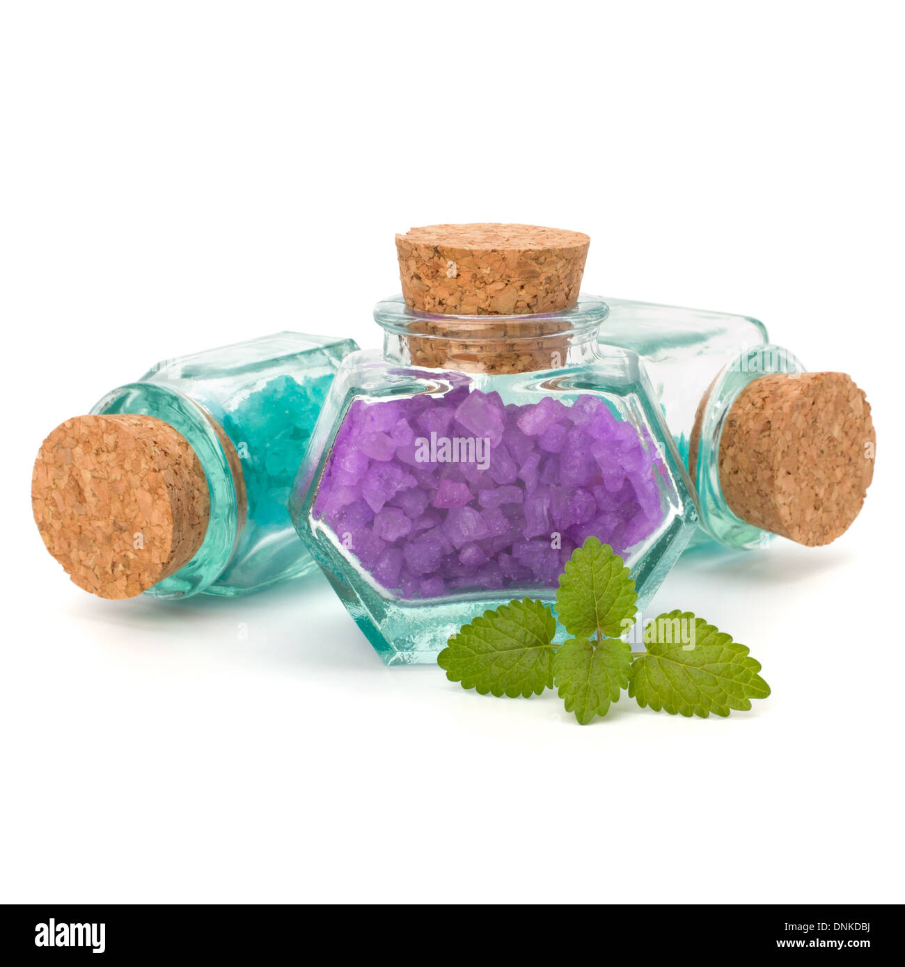 Aromatic natural mineral salt isolated on white background Stock Photo ...