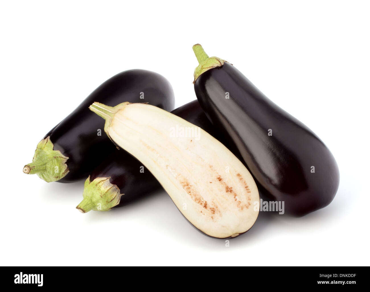 eggplant or aubergine vegetable on white background Stock Photo - Alamy