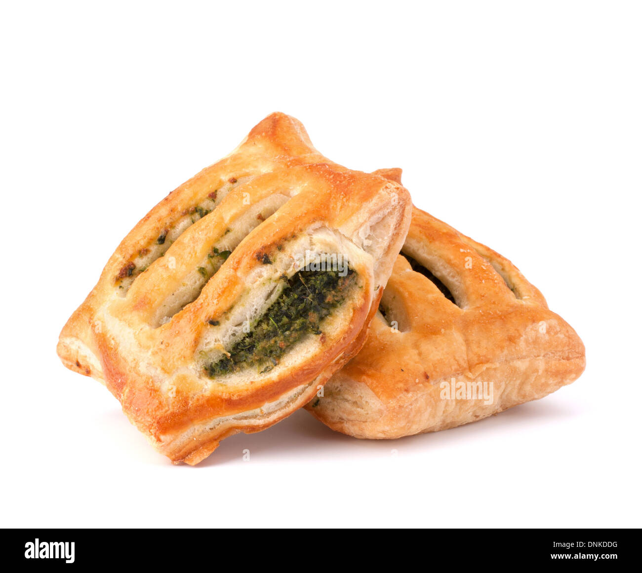 Puff pastry bun isolated on white background. Healthy patty with ...