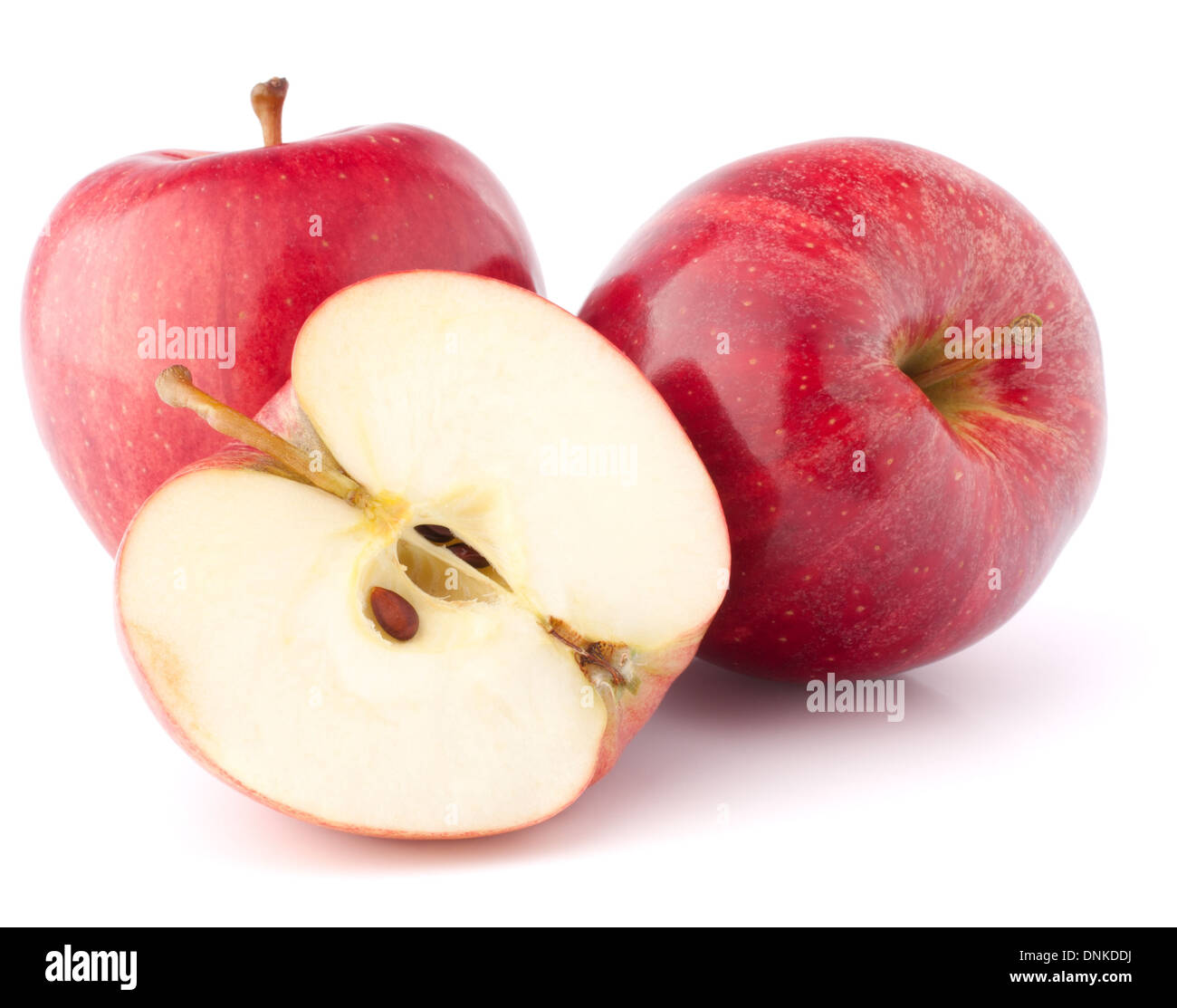 Red apple isolated on white background cutout Stock Photo - Alamy
