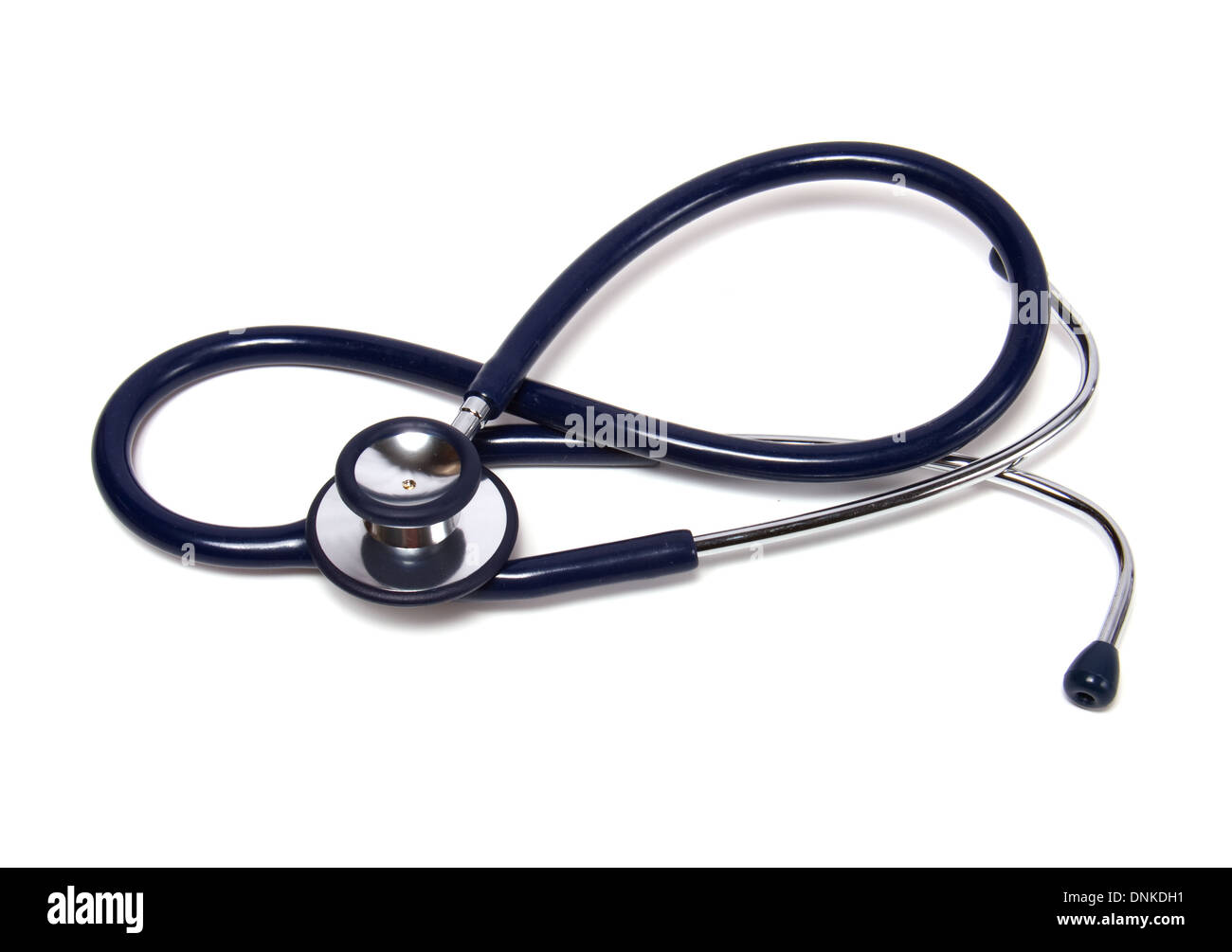 blue stethoscope isolated on white background Stock Photo - Alamy