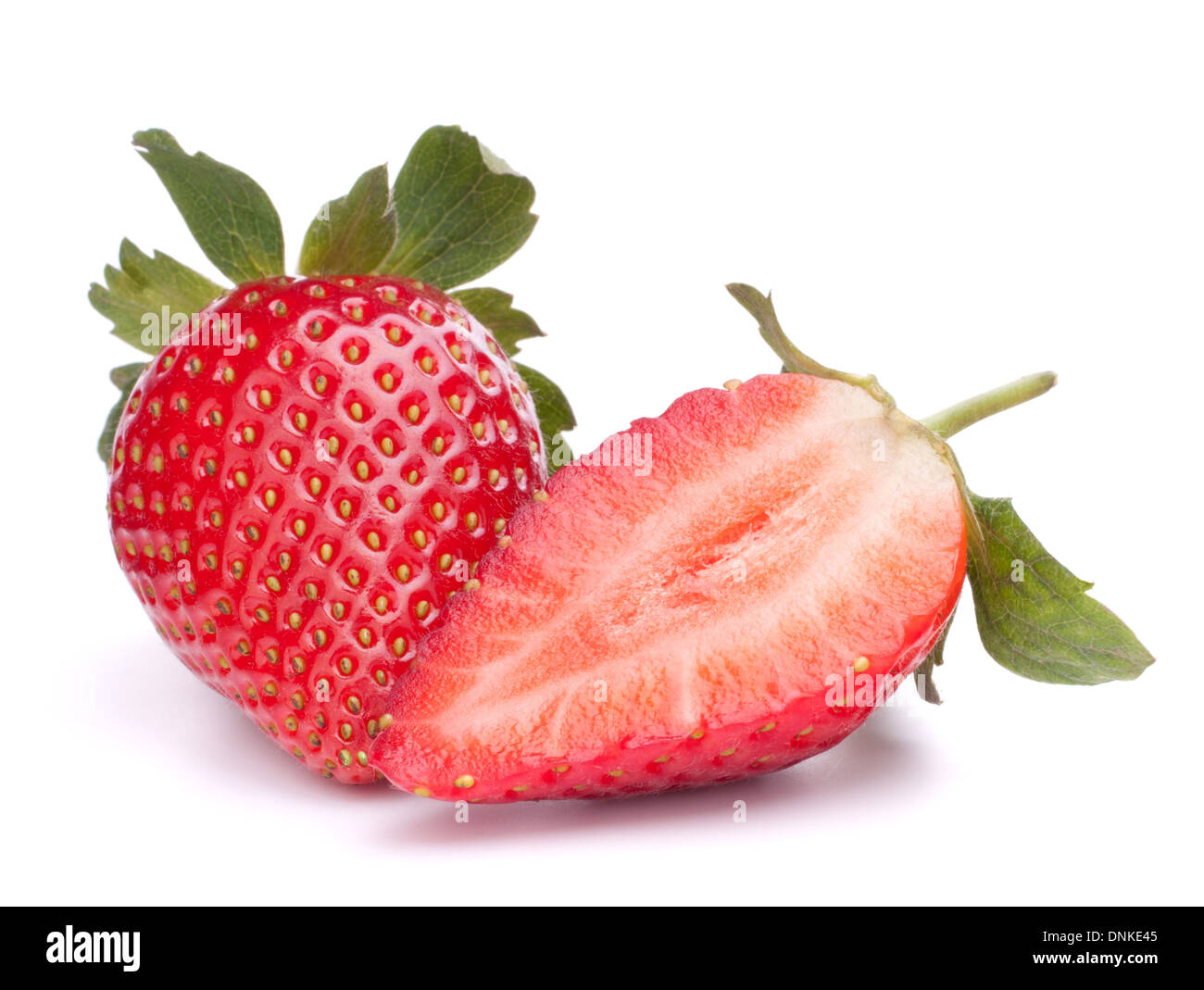 Strawberry isolated on white background cutout Stock Photo - Alamy