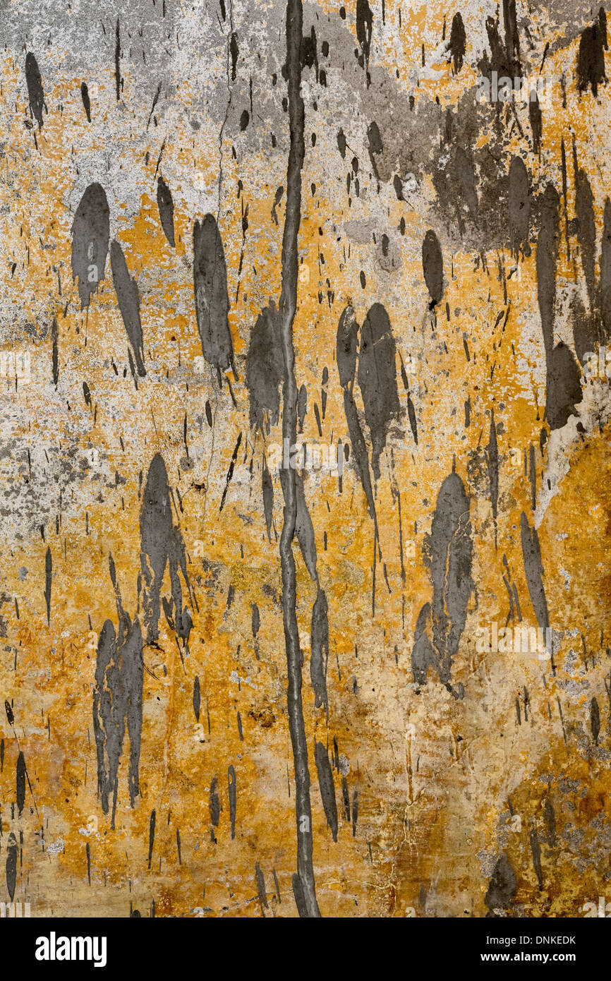 India, Rajasthan, Jaipur, paint, drip, plaster wall Stock Photo - Alamy