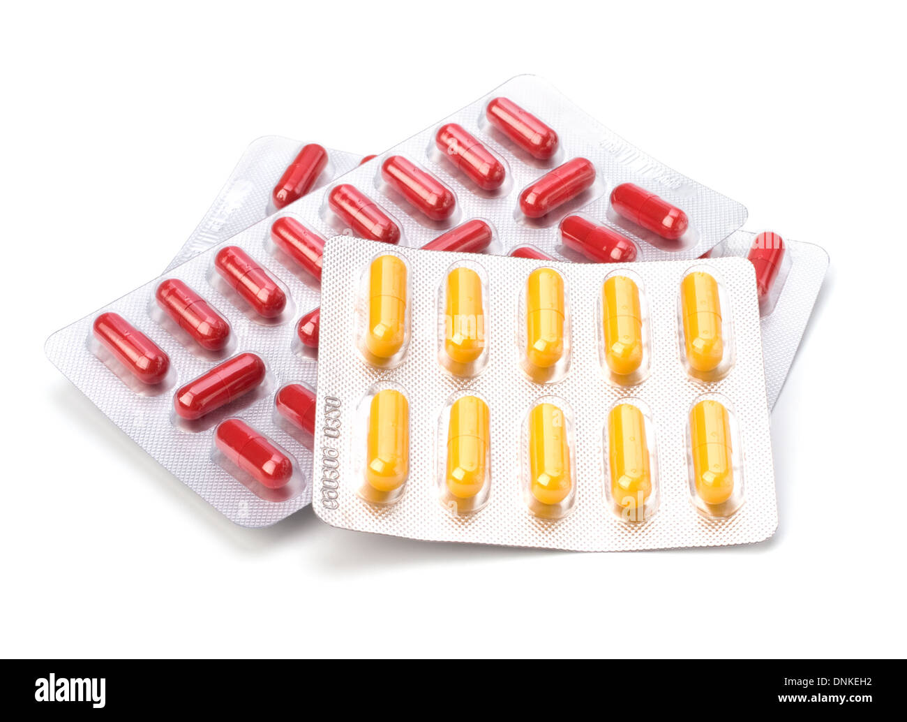 medical capsules isolated on white Stock Photo - Alamy