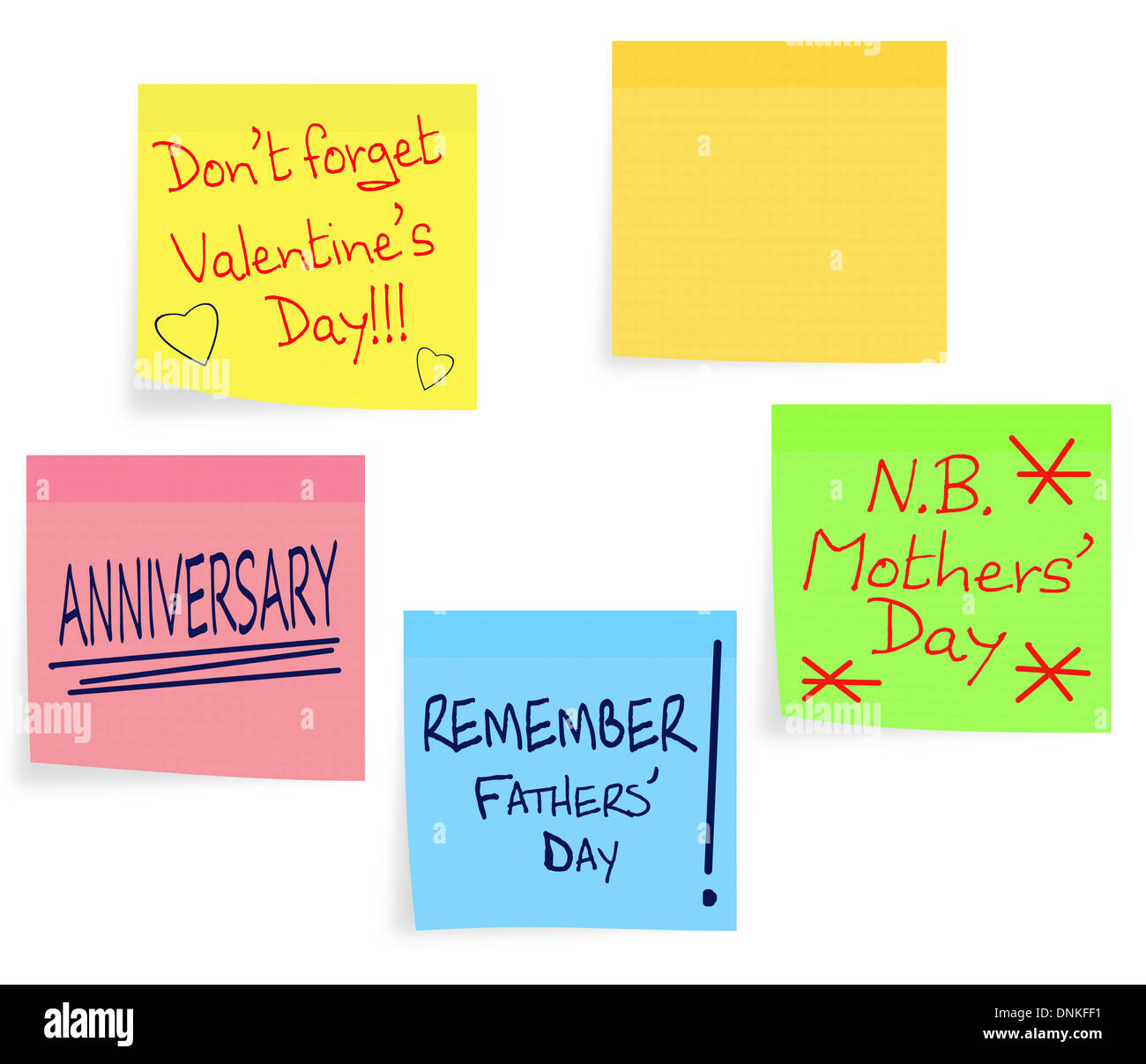 Sticky messages Cut Out Stock Images & Pictures - Alamy