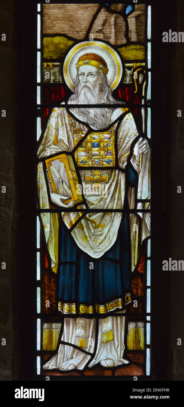Saint Ninian. North Chapel window (detail). Church of Saint Michael ...