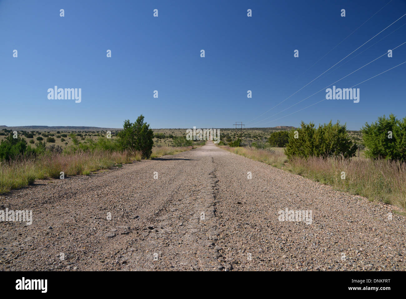 One of the oldest stretches of Route 66, original dirt road near Adrian ...