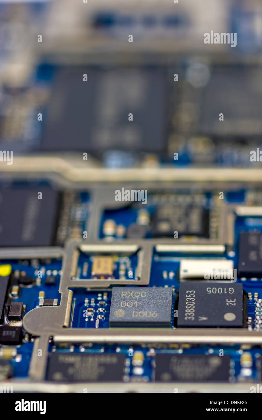 Computer chips on a memory board Stock Photo - Alamy