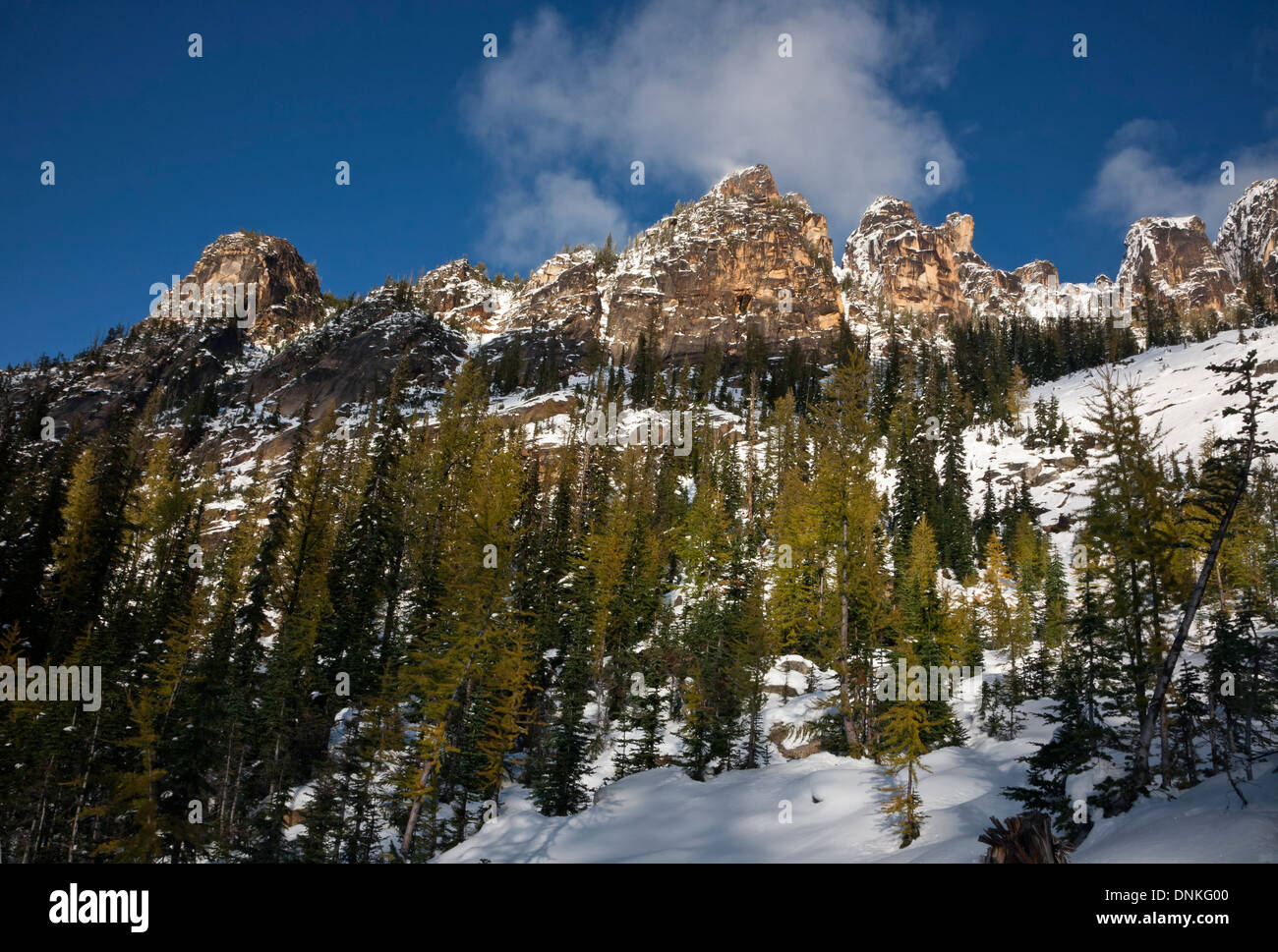 WASHINGTON - Liberty Bell and Early Winter Spires from Blue Lake Trail ...