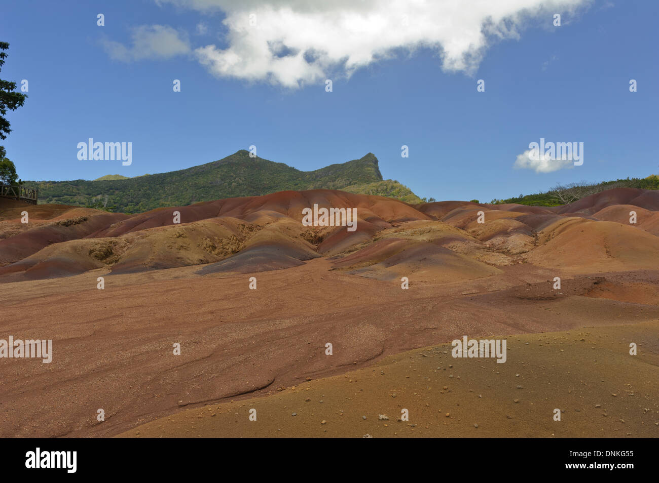 Seven Coloured Earth, sand dunes comprising sand of seven distinct ...
