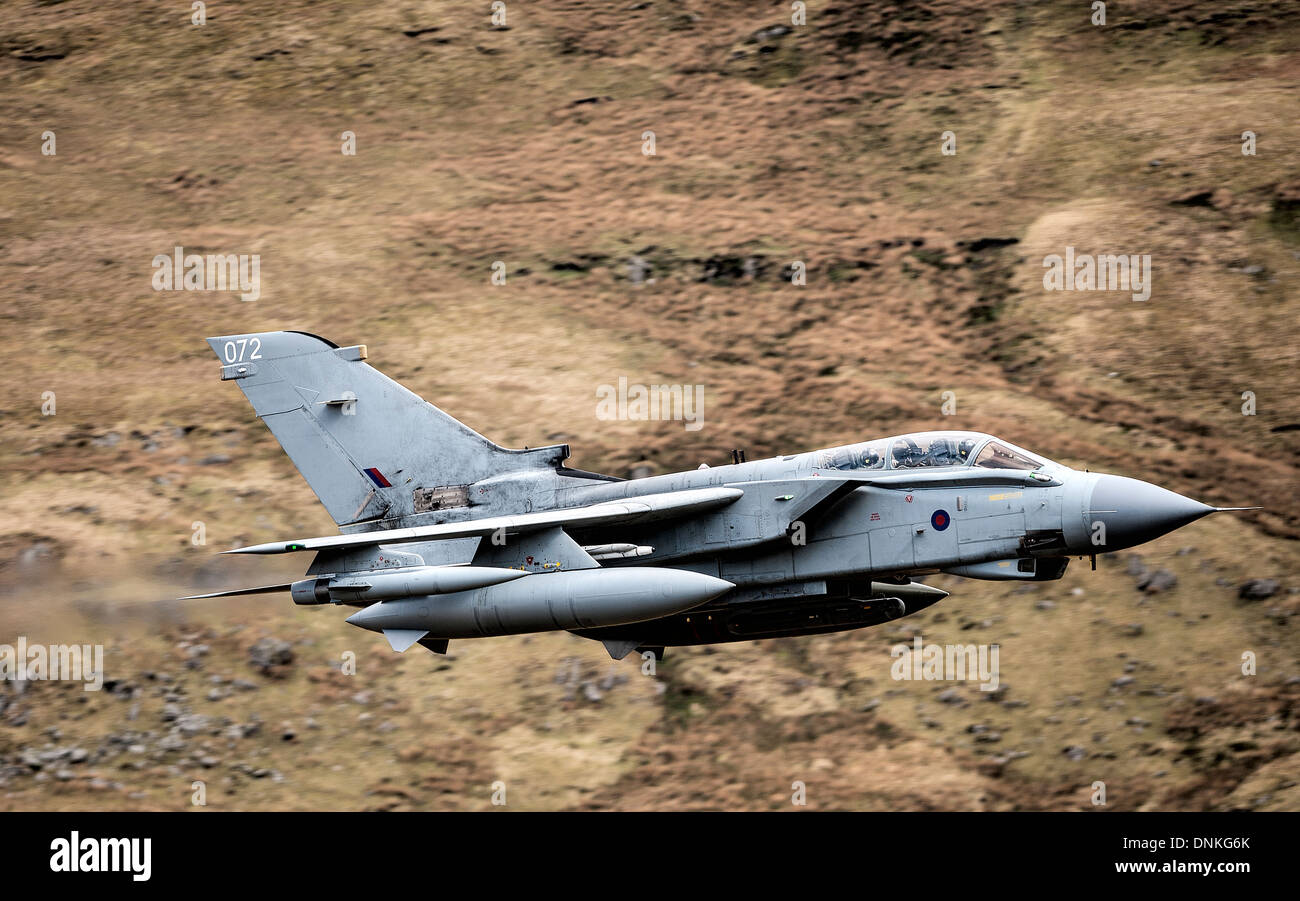 RAF Tornado low flying north wales,in the mach loop Stock Photo - Alamy