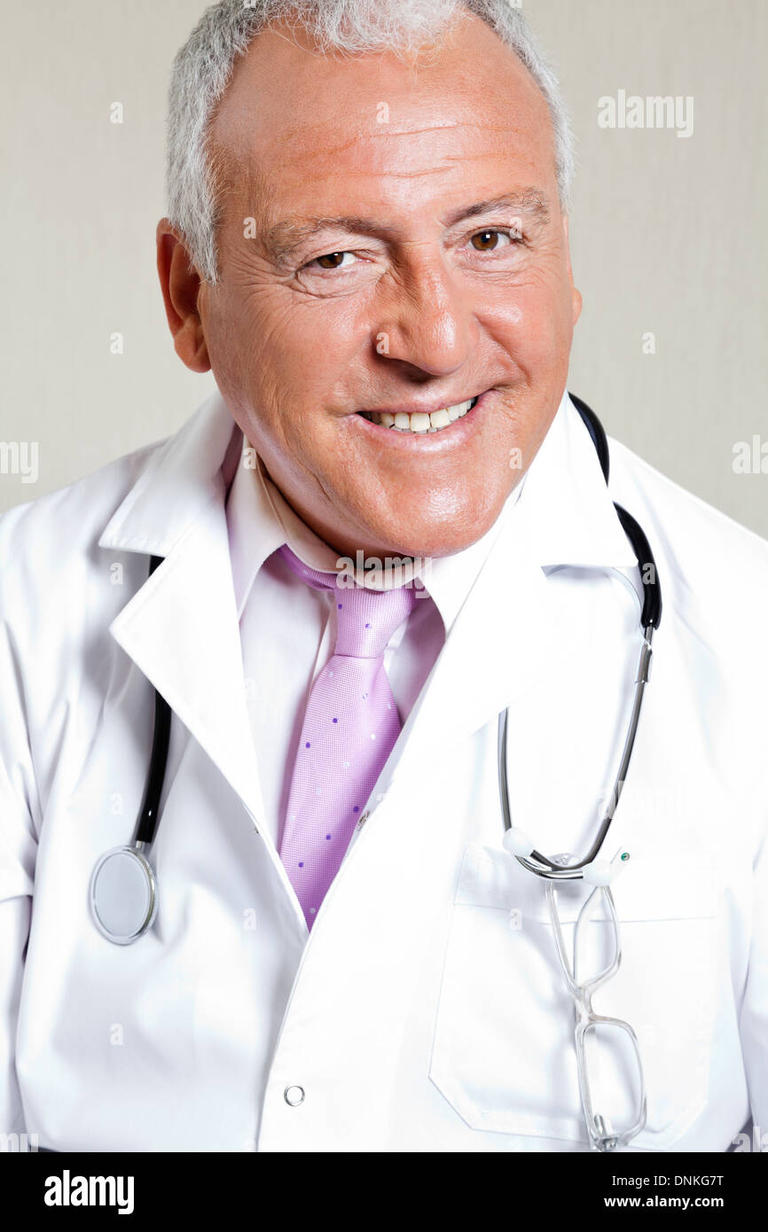Male Doctor Smiling Stock Photo - Alamy