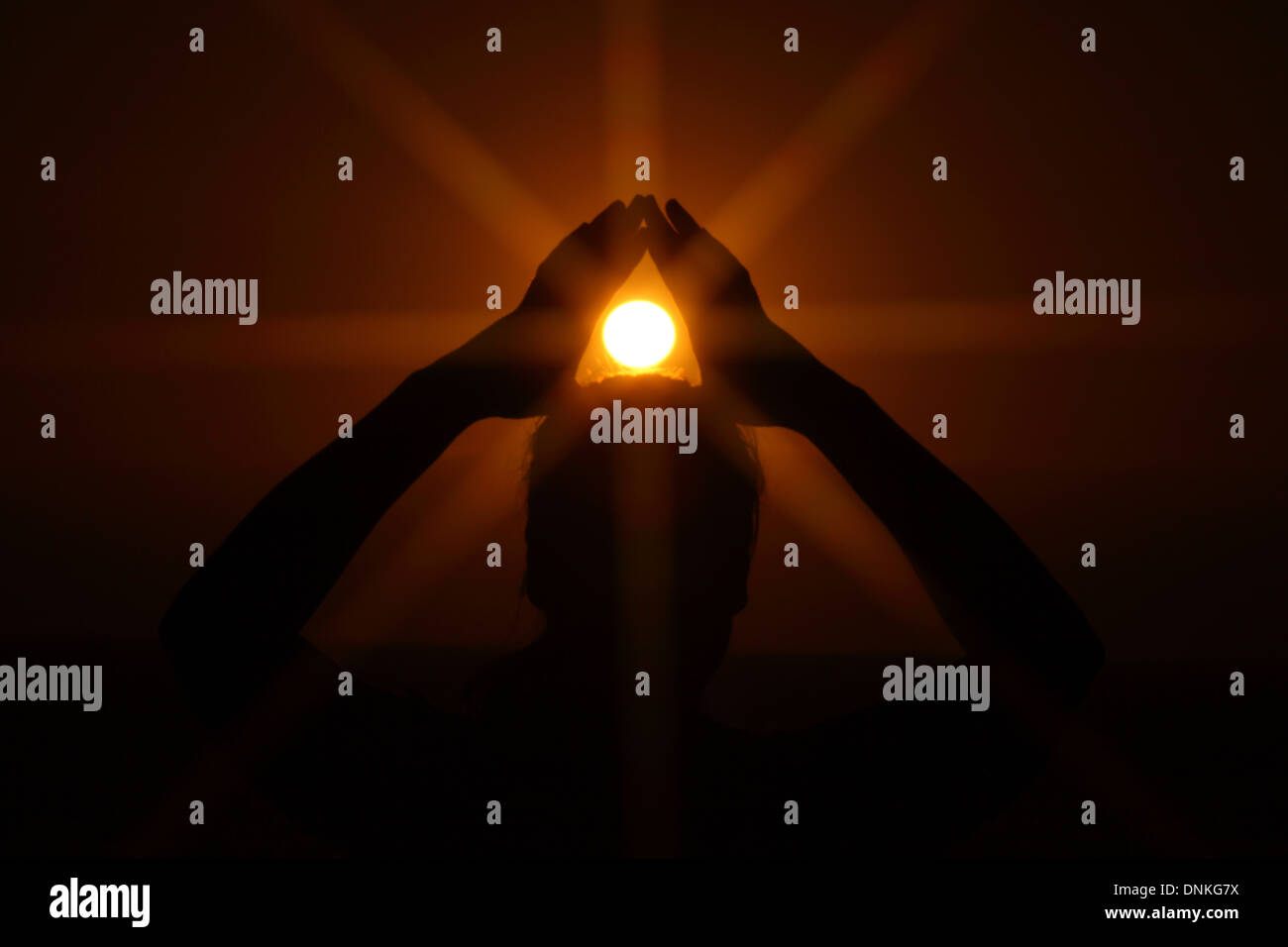 Catching the sun in Tenerife Stock Photo - Alamy