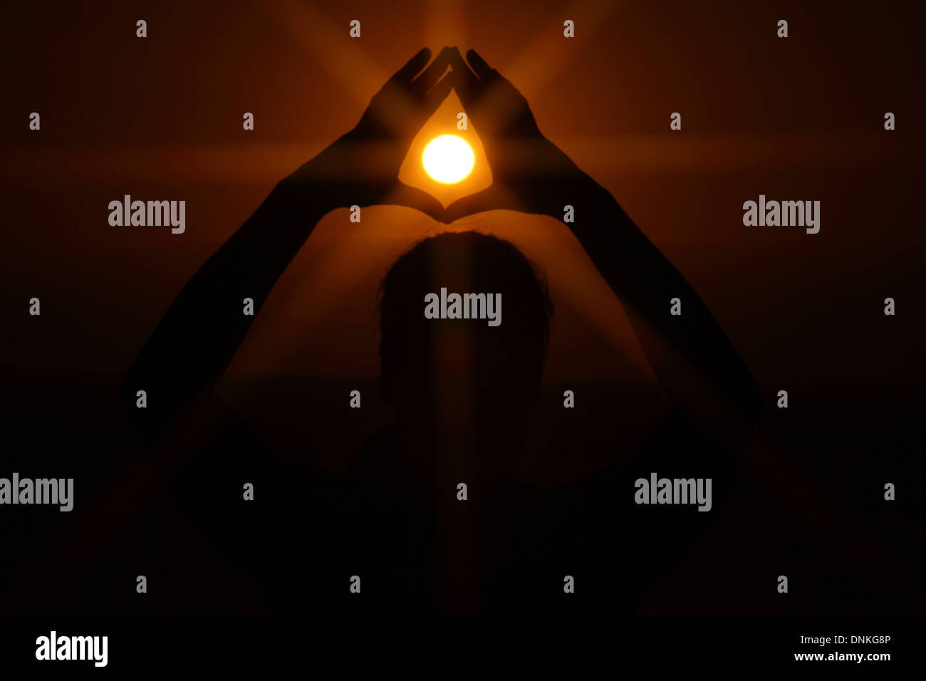 Catching the sun in Tenerife Stock Photo - Alamy