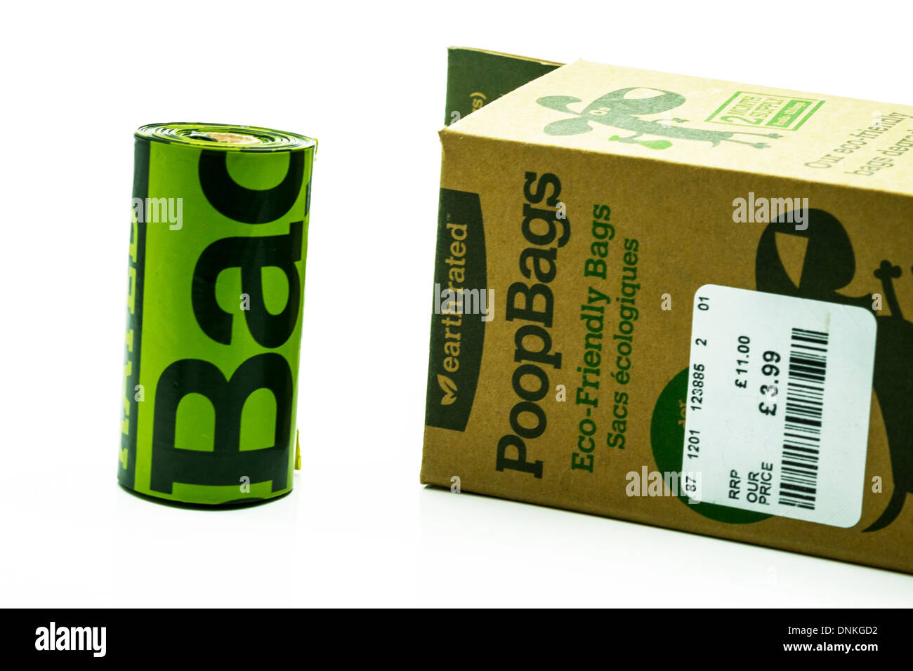 dog poop poo bags box and roll of eco friendly bags cut out white ...