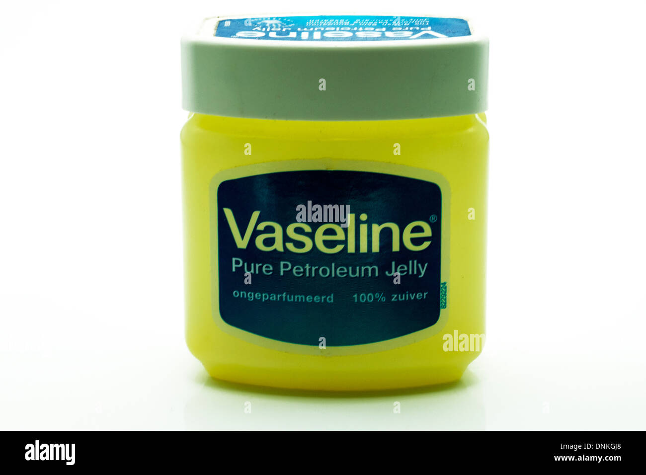 Vaseline tub jar pure petroleum jelly cut out white background copy ...