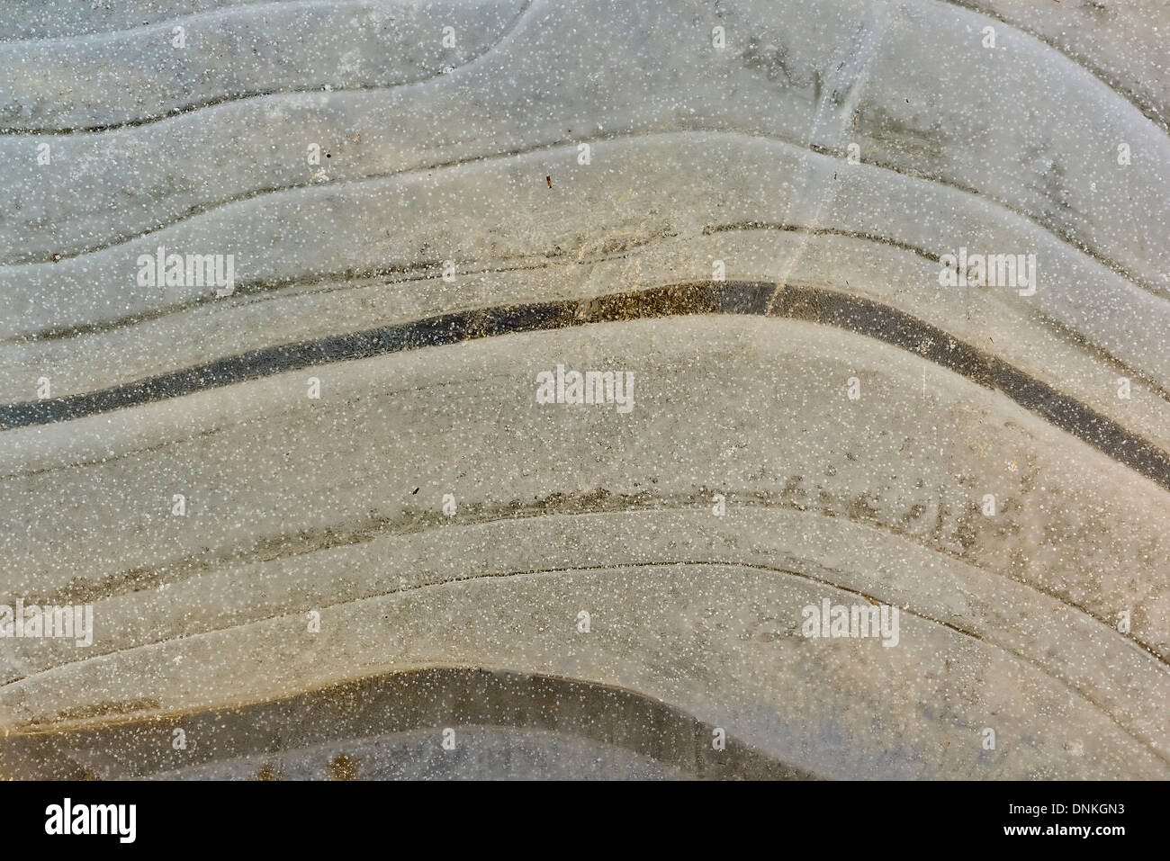 Details of an icy puddle Stock Photo - Alamy