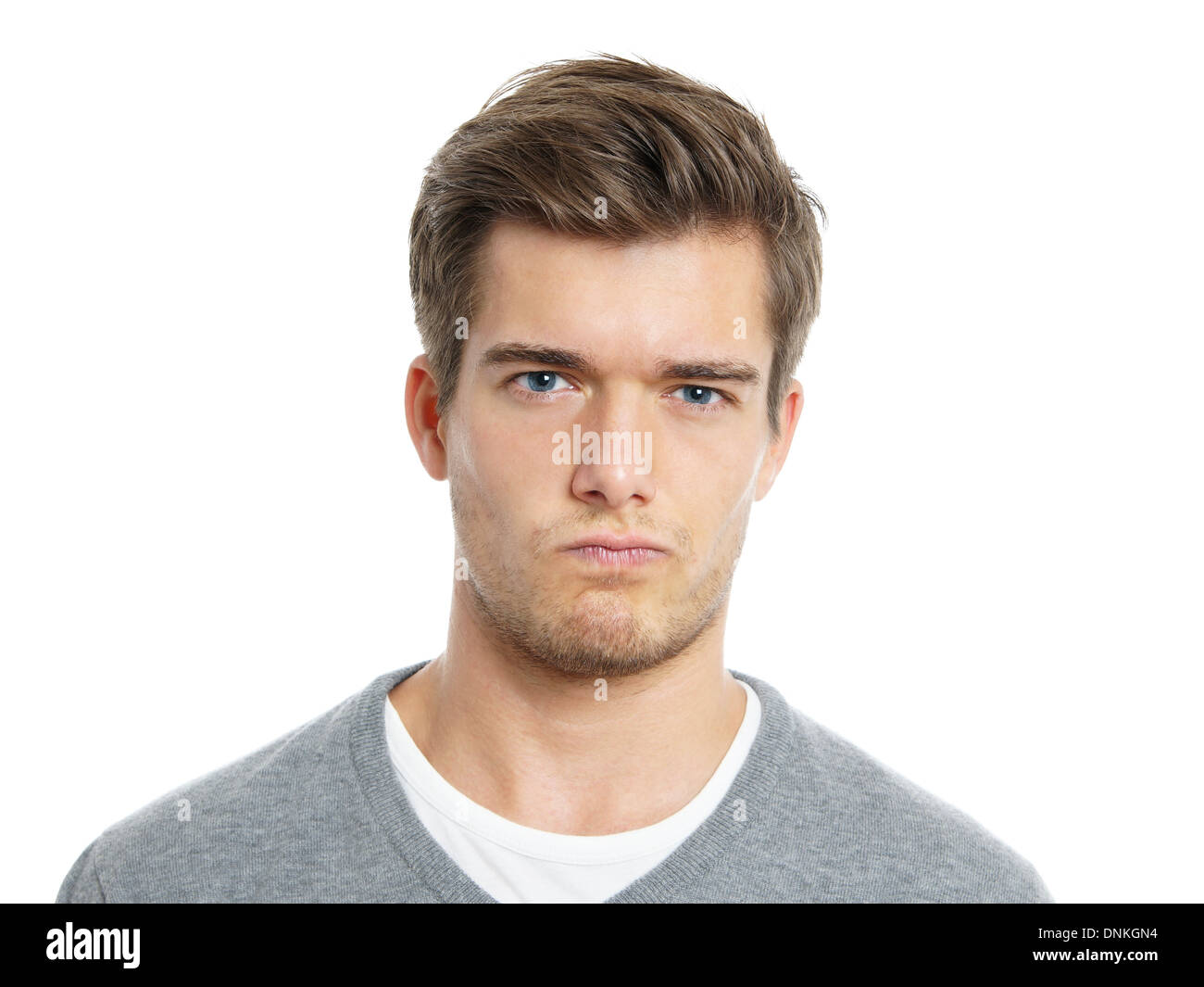 young man making a face Stock Photo - Alamy