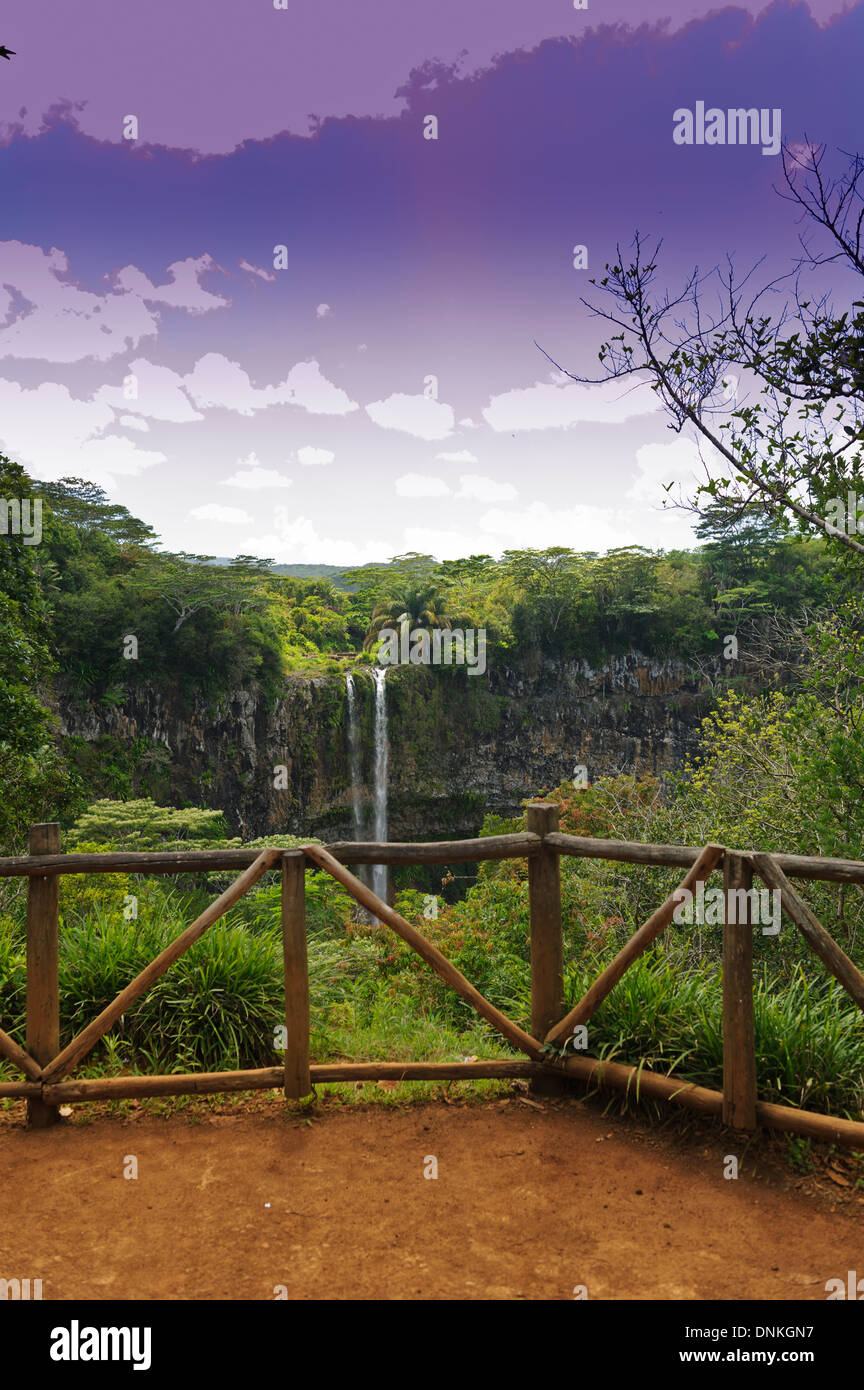 Chamarel Waterfalls, Chamarel, Mauritius Stock Photo - Alamy
