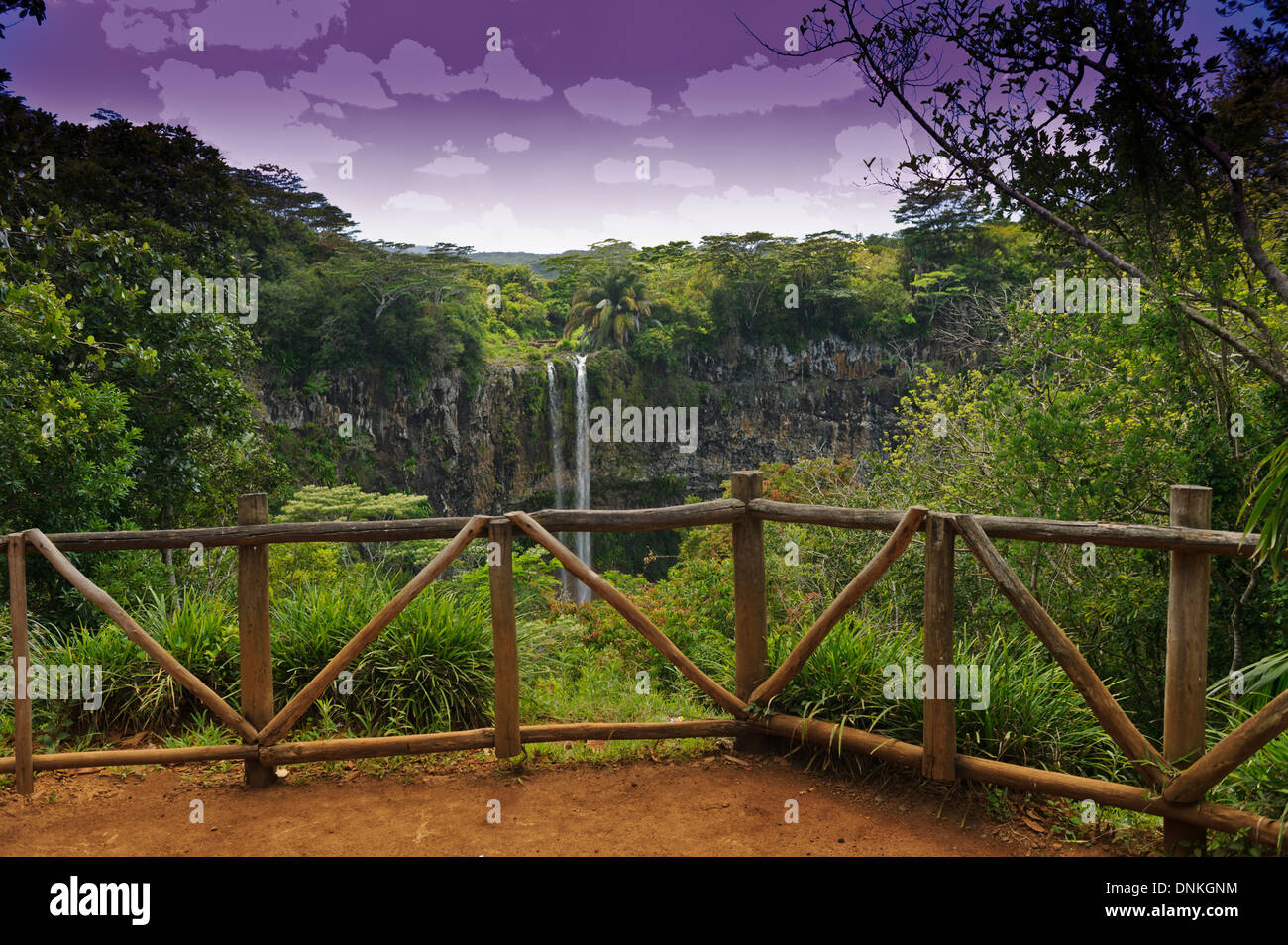 Chamarel Waterfalls, Chamarel, Mauritius Stock Photo - Alamy